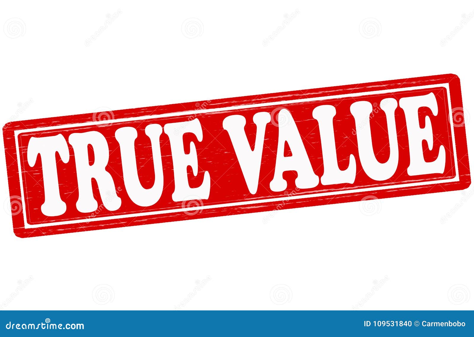 True value stock illustration. Illustration of symbol - 109531840
