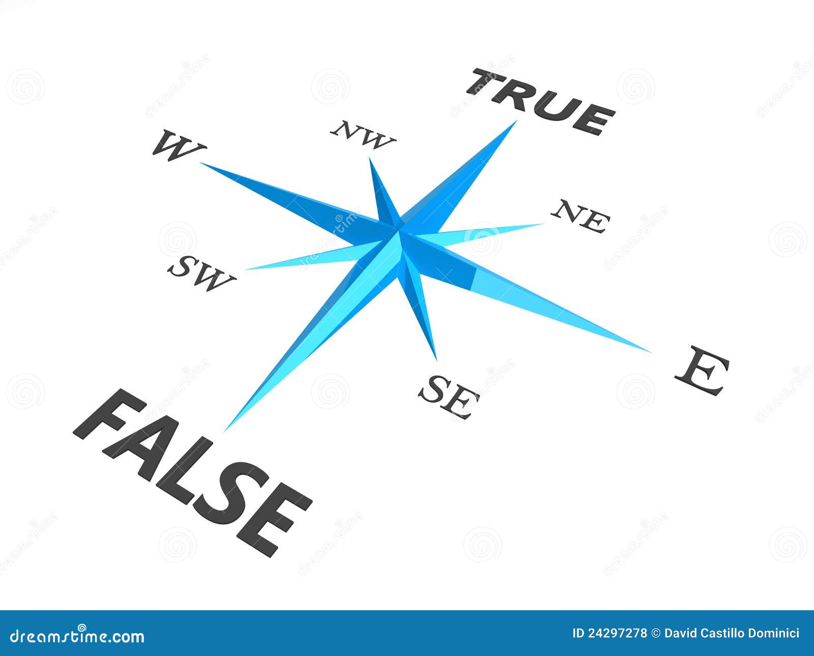 True Versus False Dilemma Concept Stock Illustration - Illustration of ...