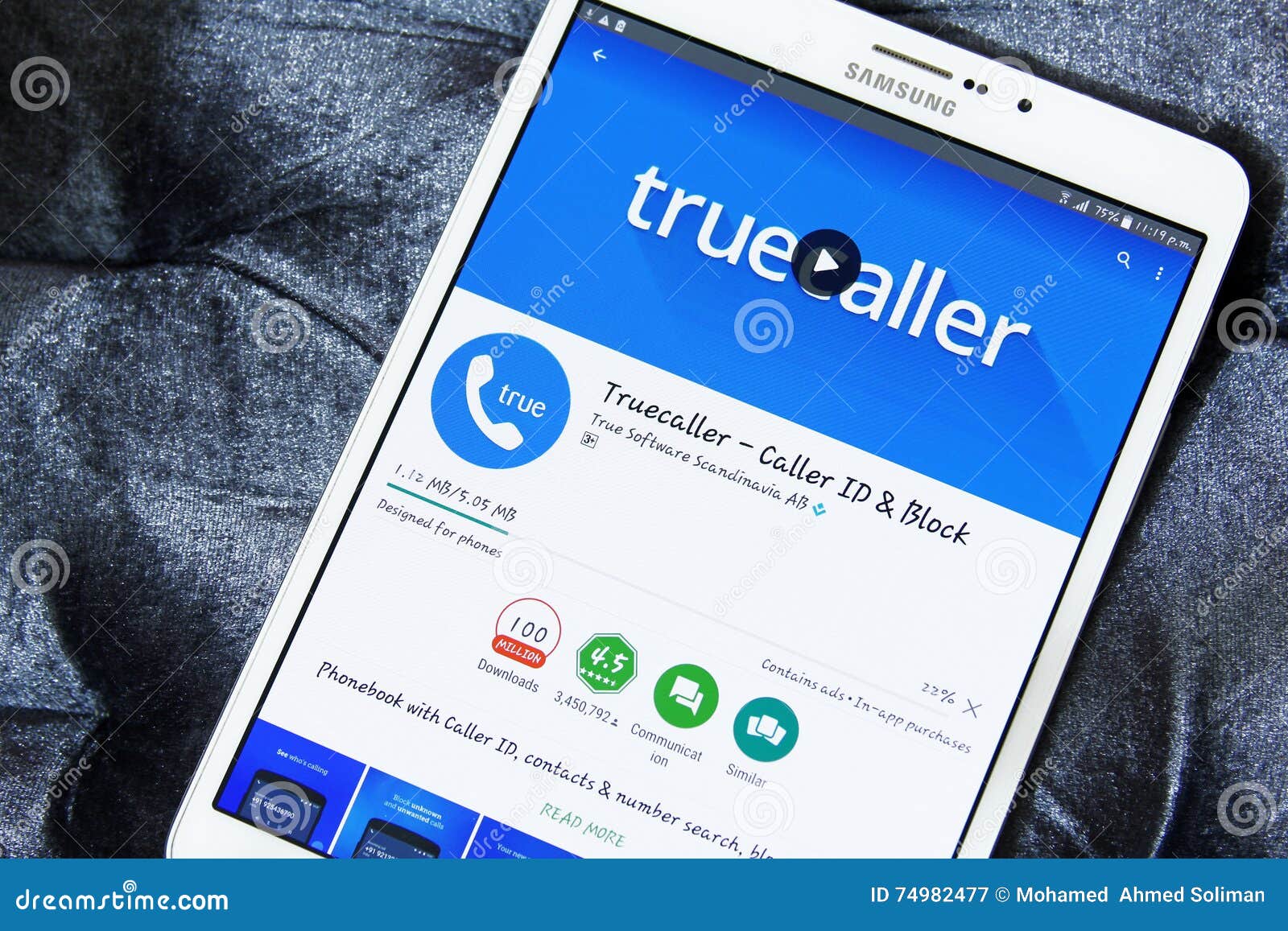 Truecaller app editorial photography. Image of mobile - 74982477