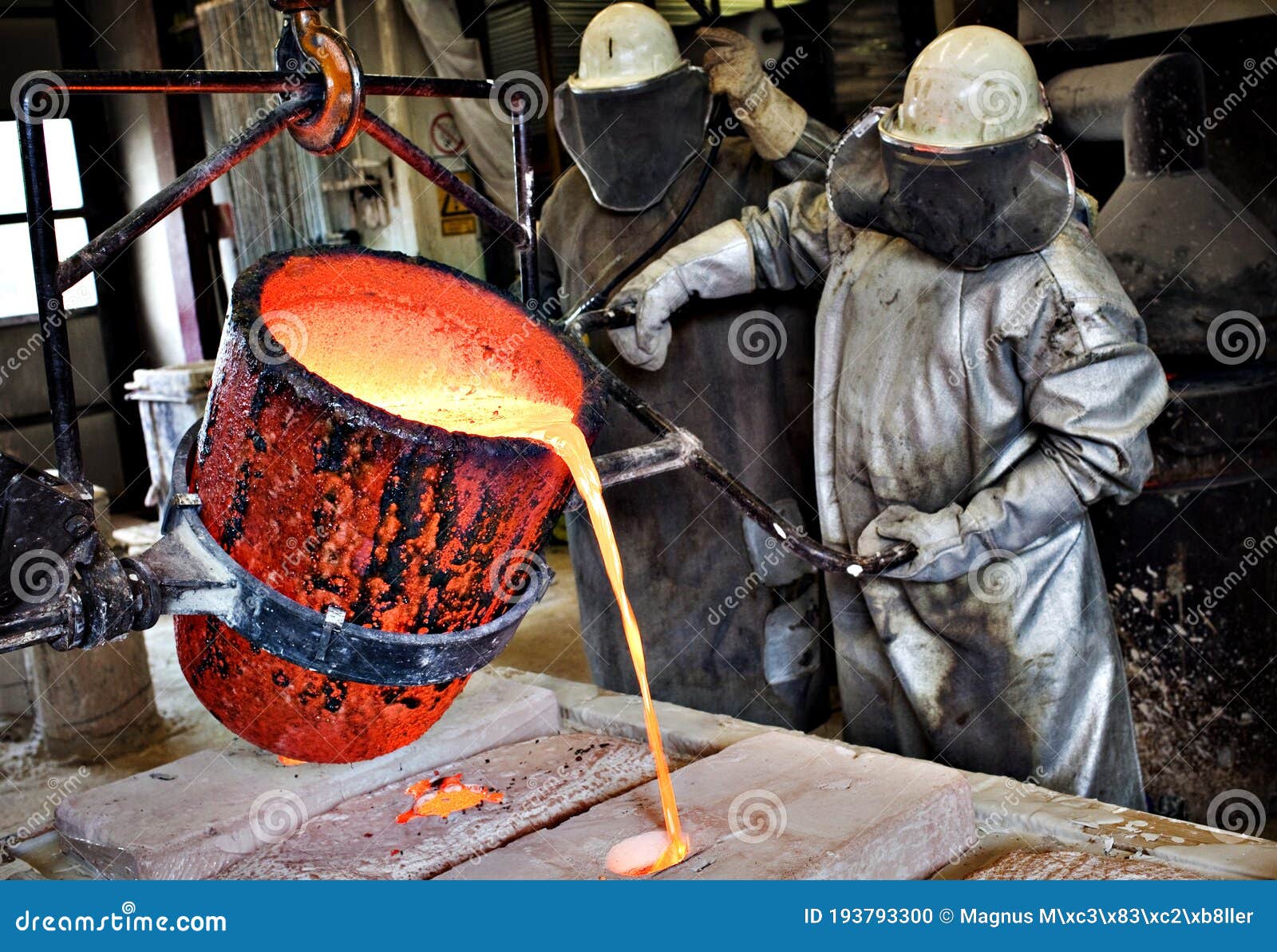 Melting Iron in Denmark To Make Artwork. Stock Photo - Image of denmark ...