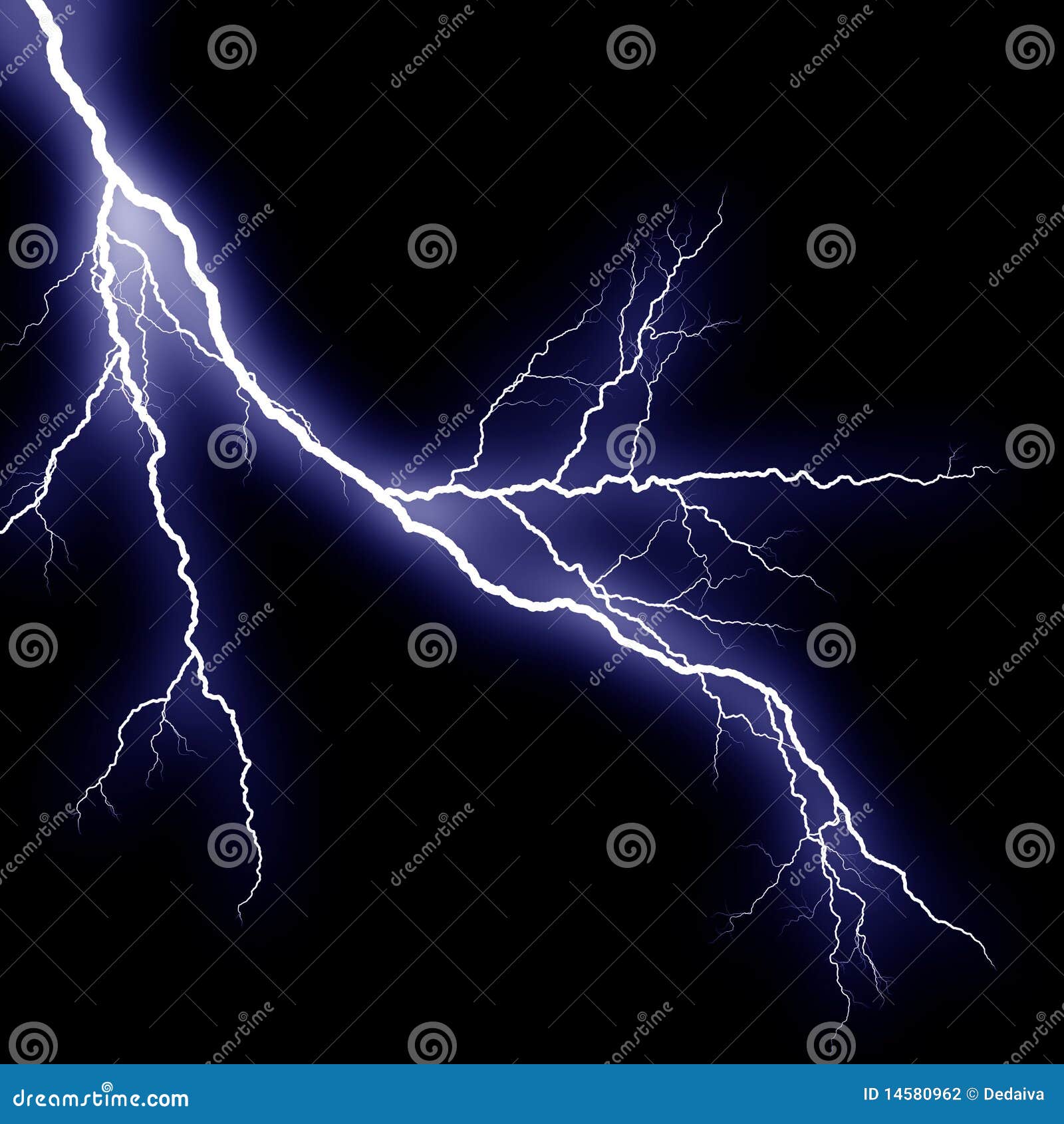 Trueno azul stock de ilustración. Ilustración de electricidad - 14580962