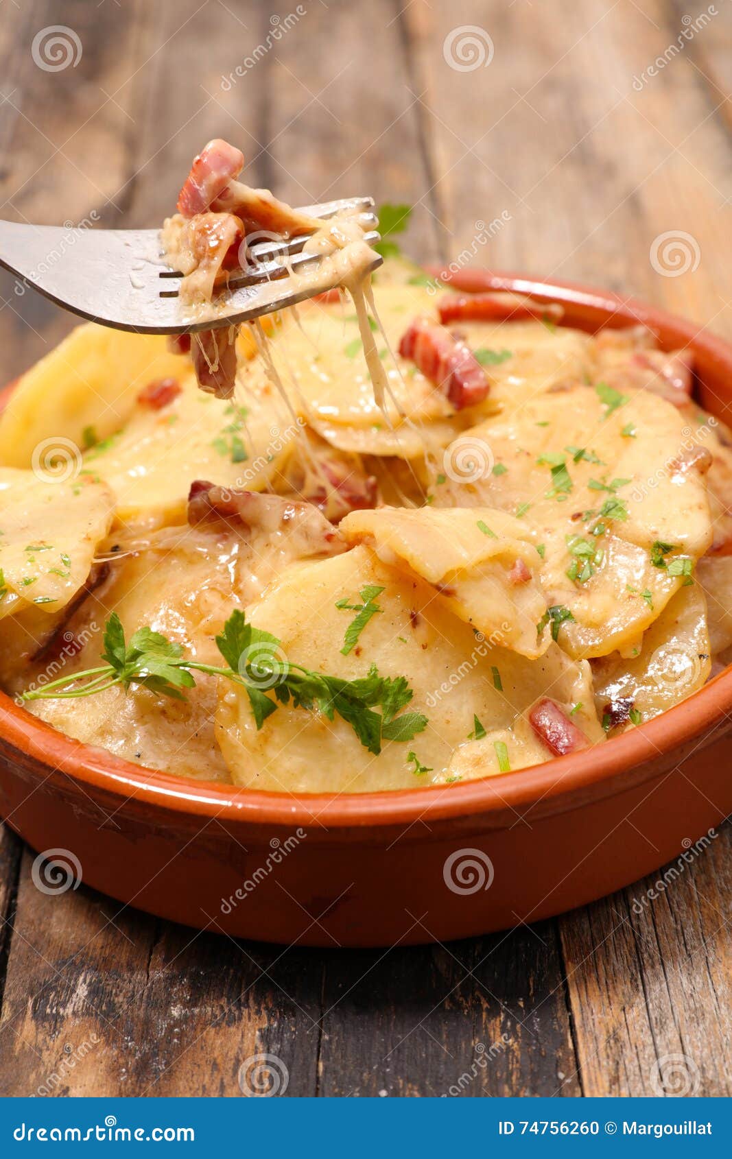 Truffade stock photo. Image of potato, dinner, cream - 74756260