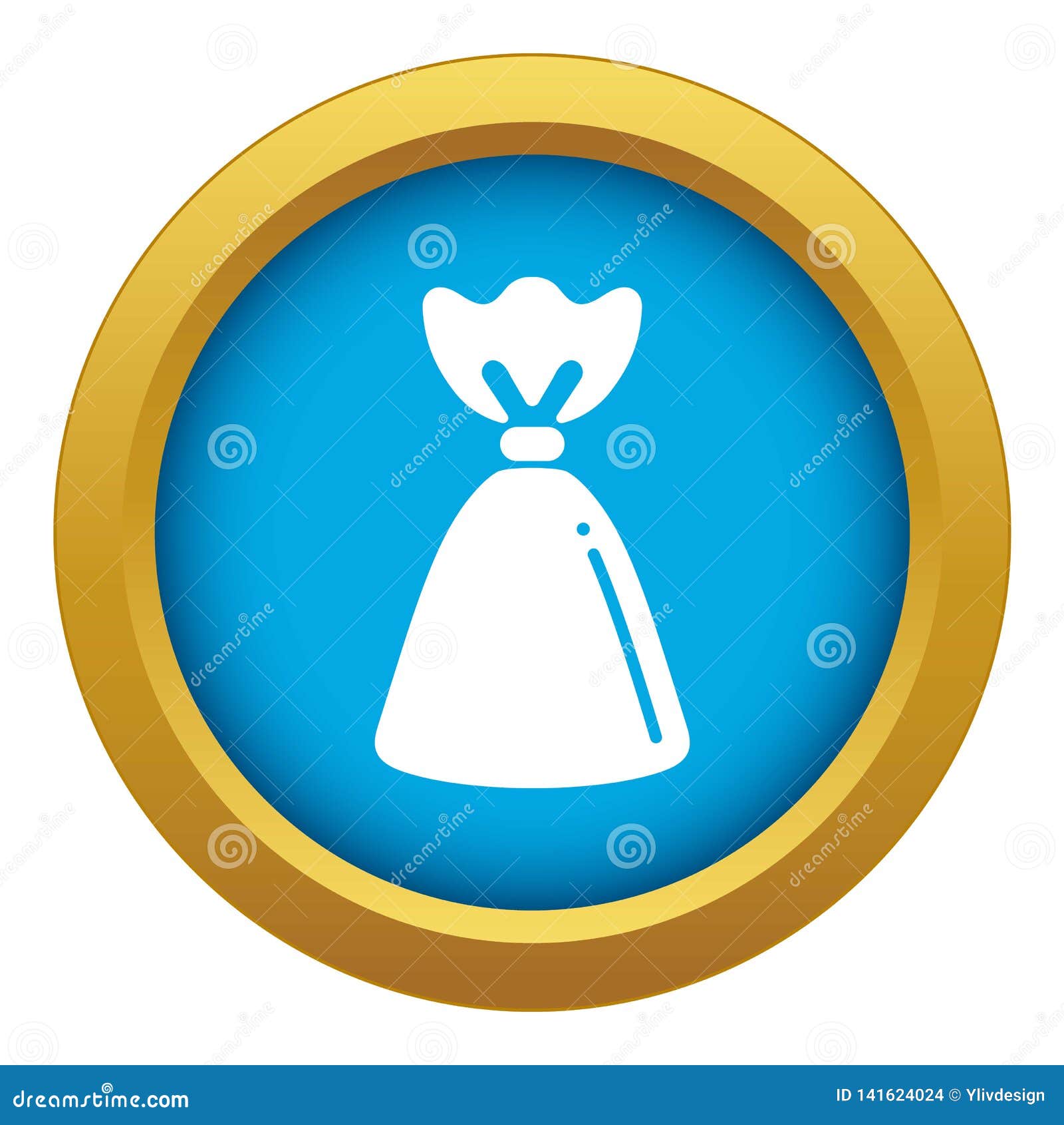 Truffle Icon Blue Vector Isolated Stock Vector - Illustration of cream ...