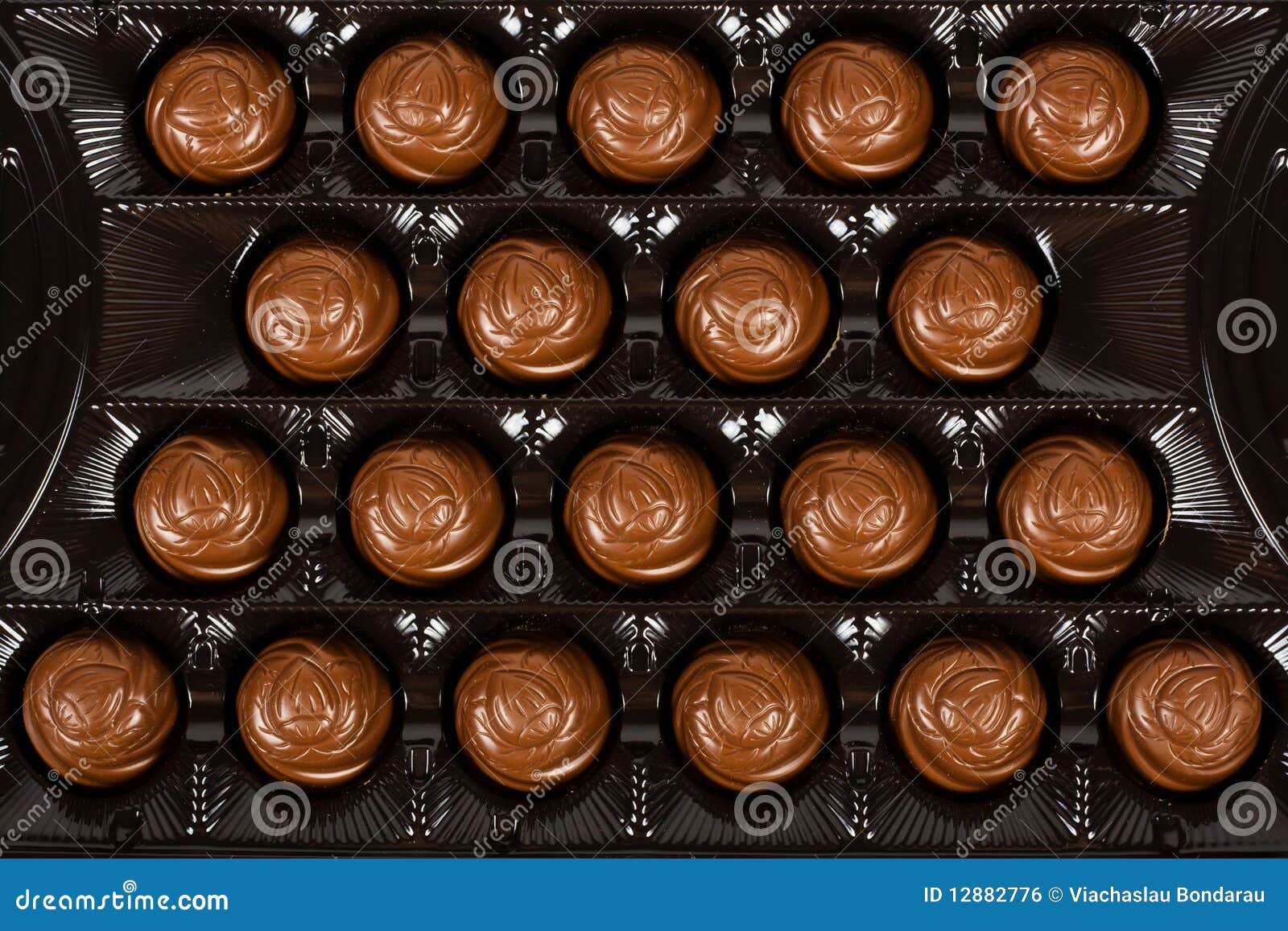 Truffles in box stock photo. Image of decorated, circle - 12882776