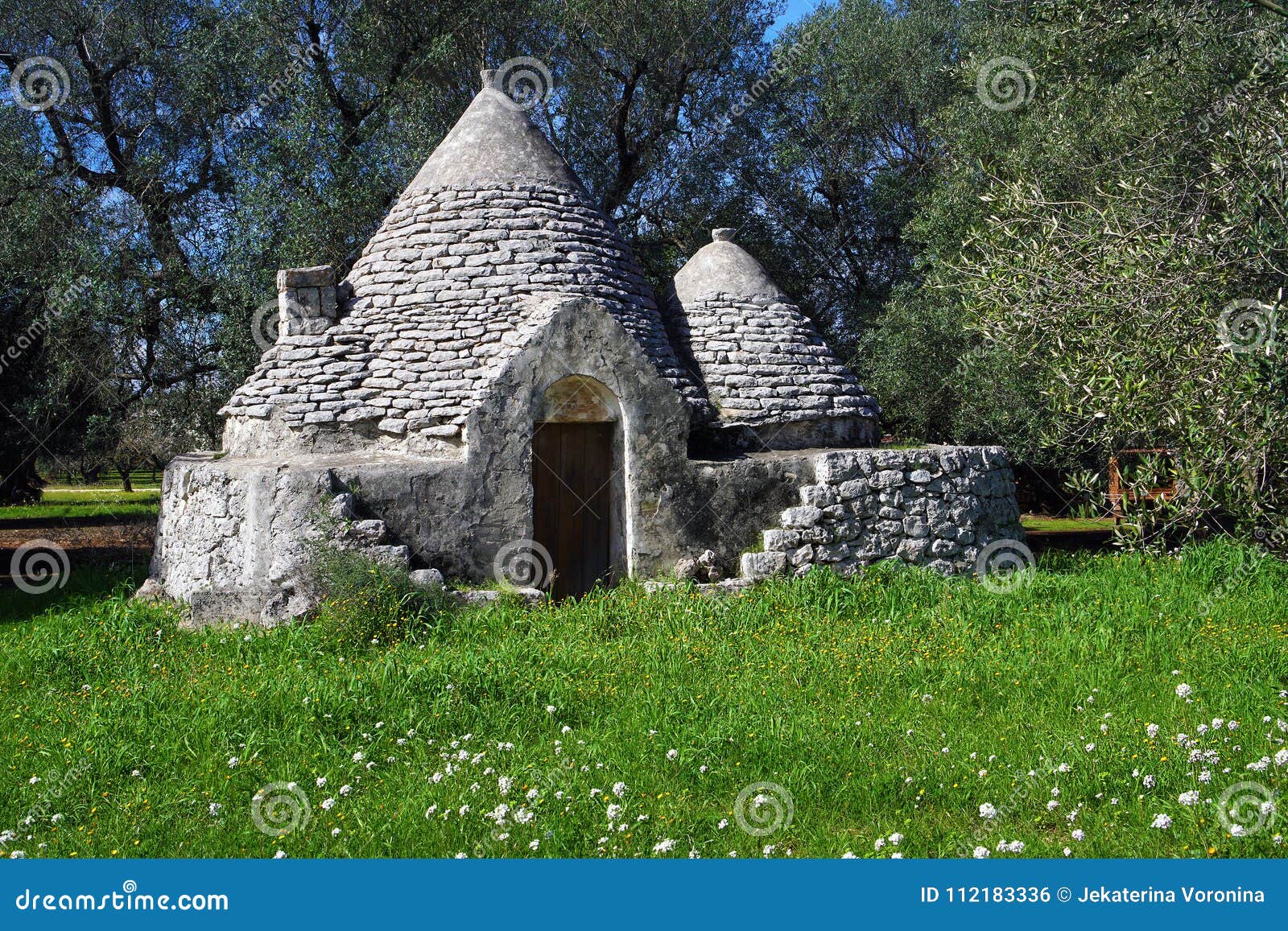 Trulli Alberobello Apulien Italien Stockfoto - Bild von traditionell ...