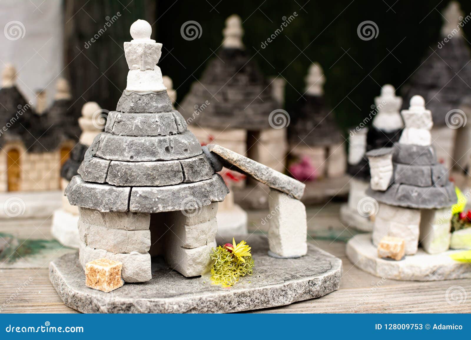 Trulli of Alberobello in Miniature Stock Image - Image of italian ...