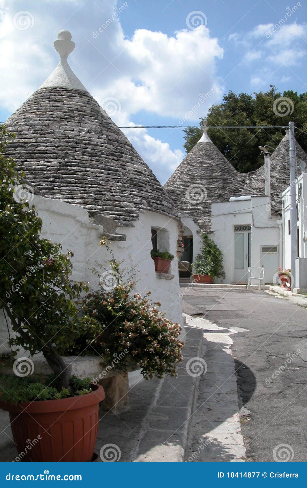 Trulli Houses in Alberobello, Italy Stock Image - Image of landscape ...