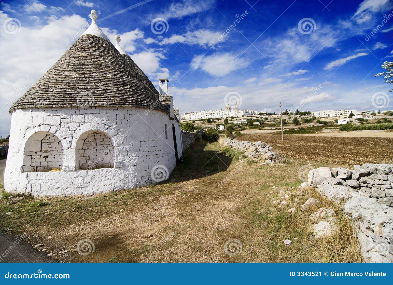 Trullo stock afbeelding. Image of droog, historisch, koepel - 3343521