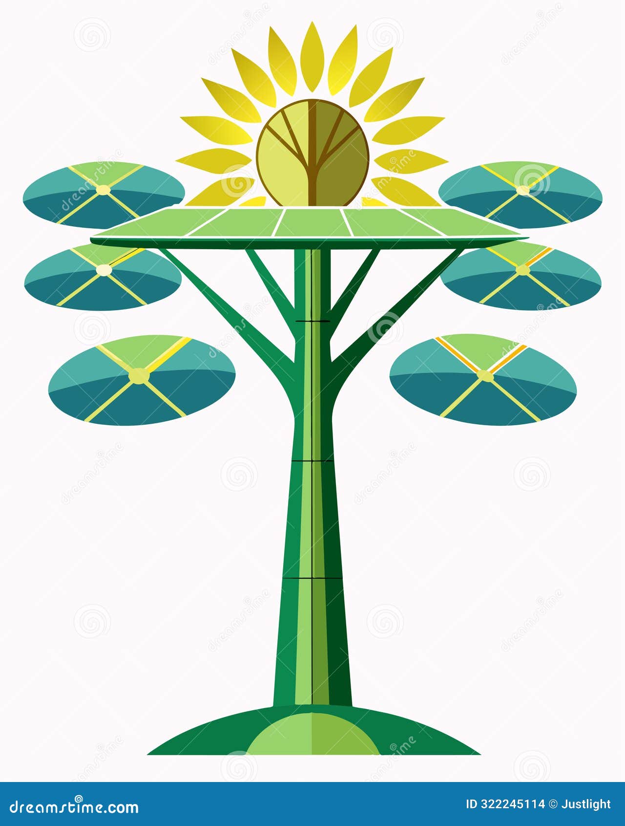 A Truly Captivating Sight the Solar Trees Intricate Structure and Sleek ...