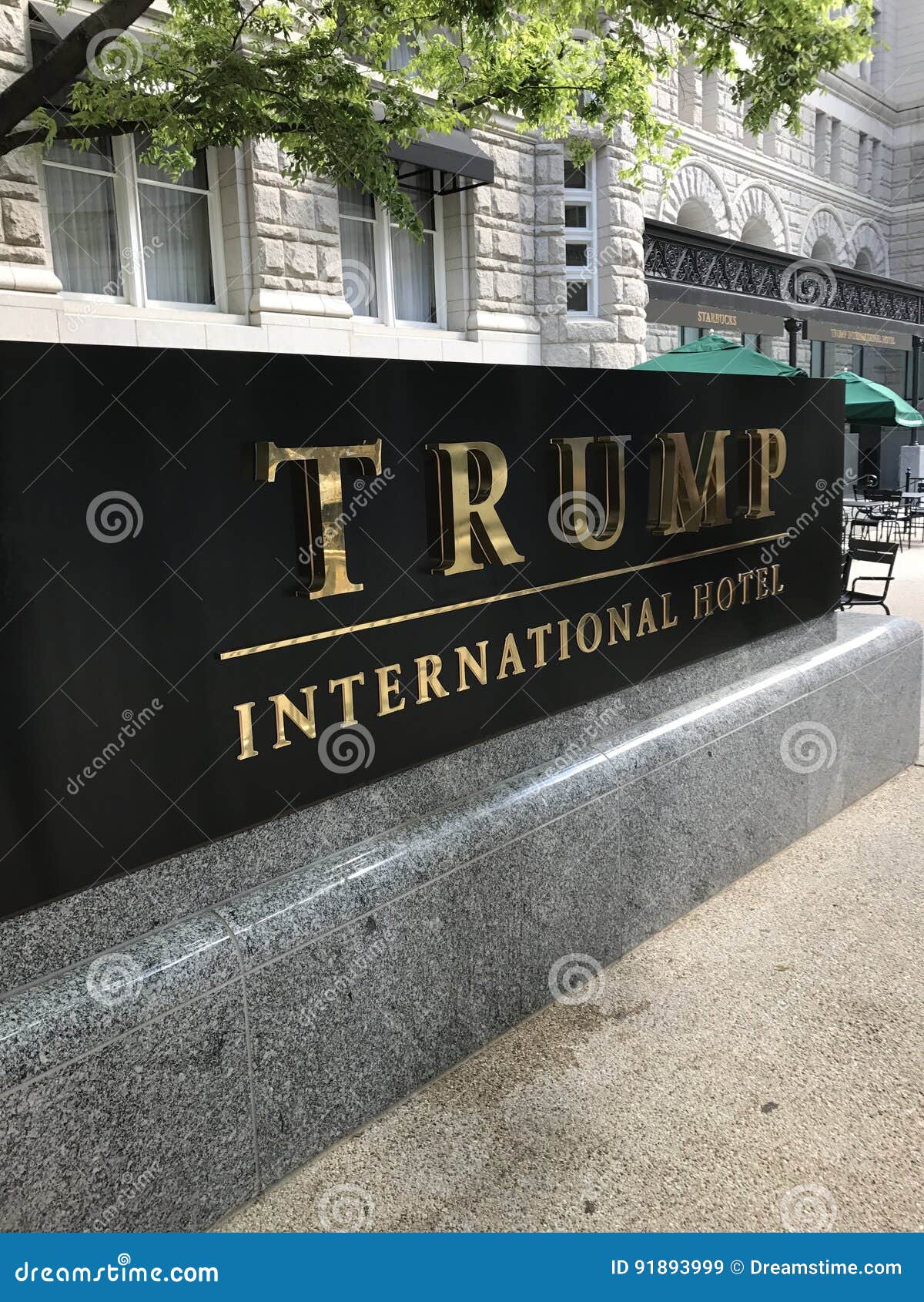 Trump Hotel editorial stock image. Image of trump, sign - 91893999