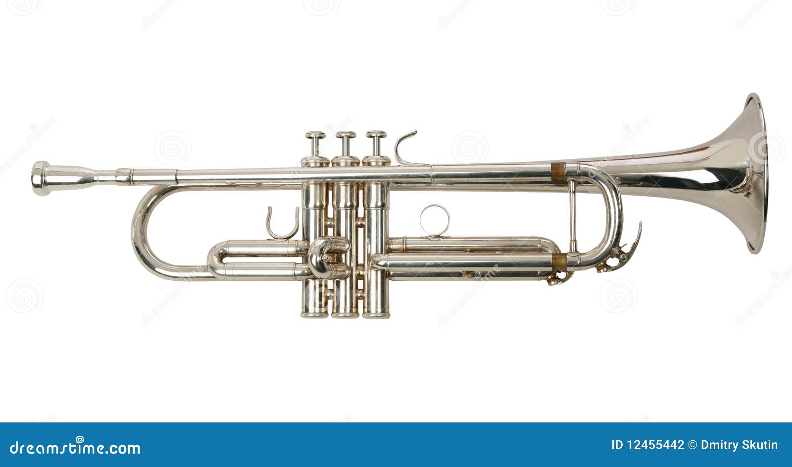 Trumpet stock photo. Image of trumpet, isolated, mouthpiece - 12455442