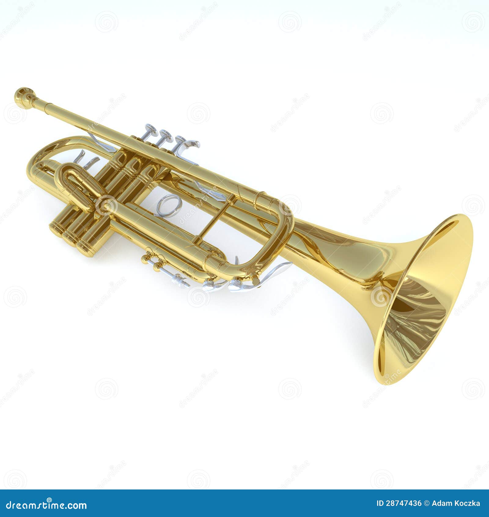 Trumpet stock photo. Image of play, music, musical, trumpet - 28747436