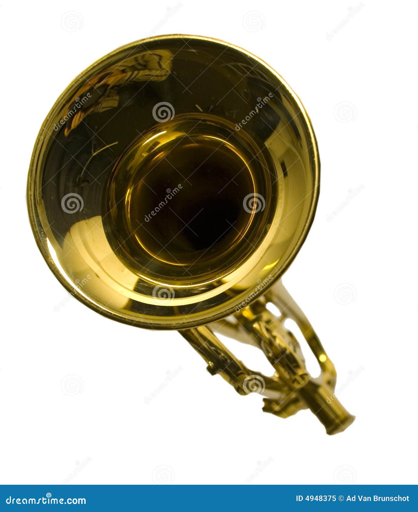 Trumpet stock image. Image of isolated, curve, shine, copper - 4948375