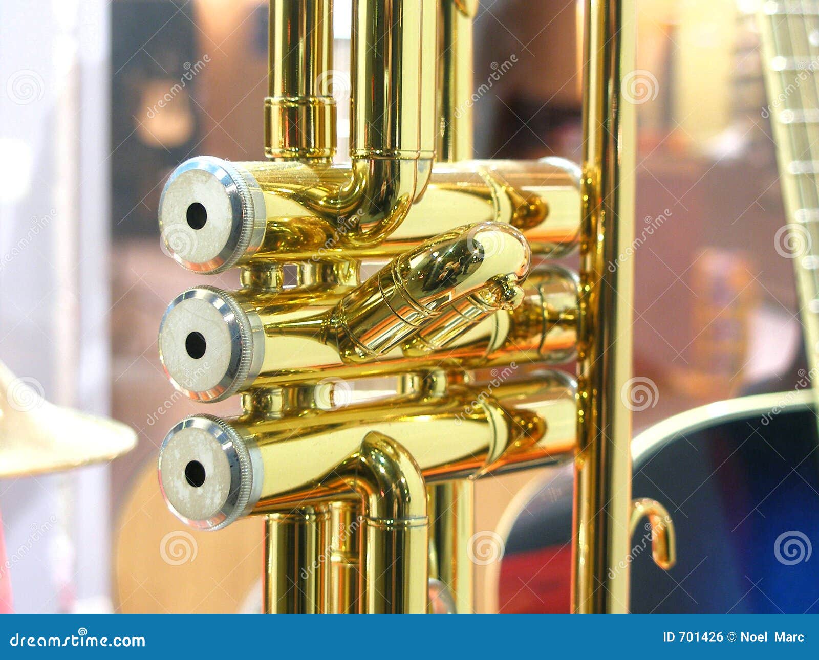 Trumpet stock photo. Image of instrument, wind, button - 701426