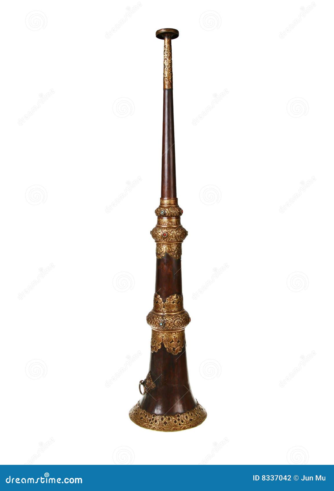 Trumpet stock photo. Image of musical, tibet, entertainment - 8337042