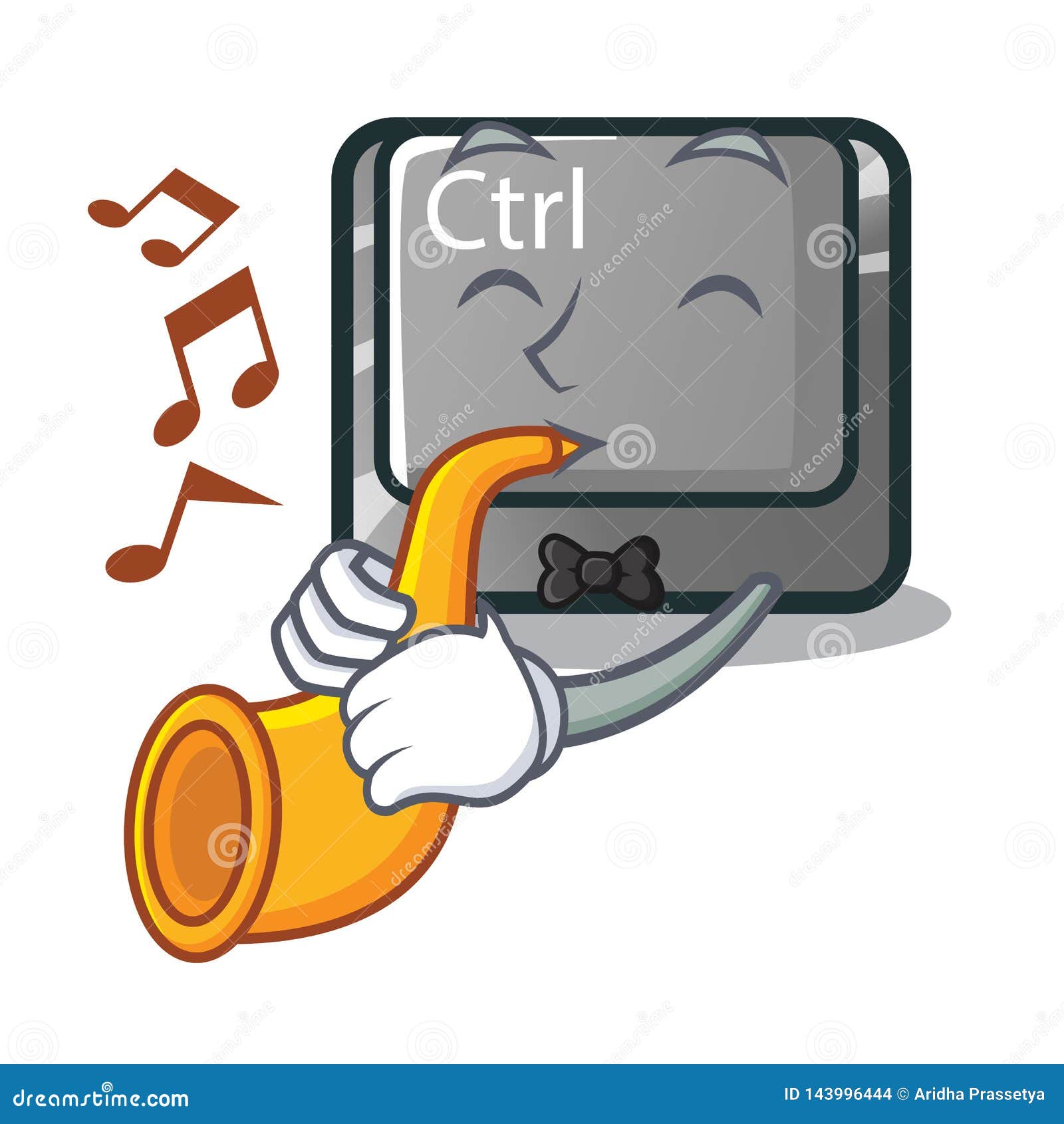 Ctrl Button Icon Of 3 Types Color, Black And White, Outline. Isolated ...