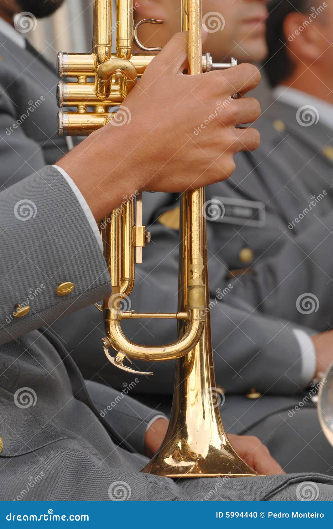 Trumpet close up stock photo. Image of musician, keys - 5994440
