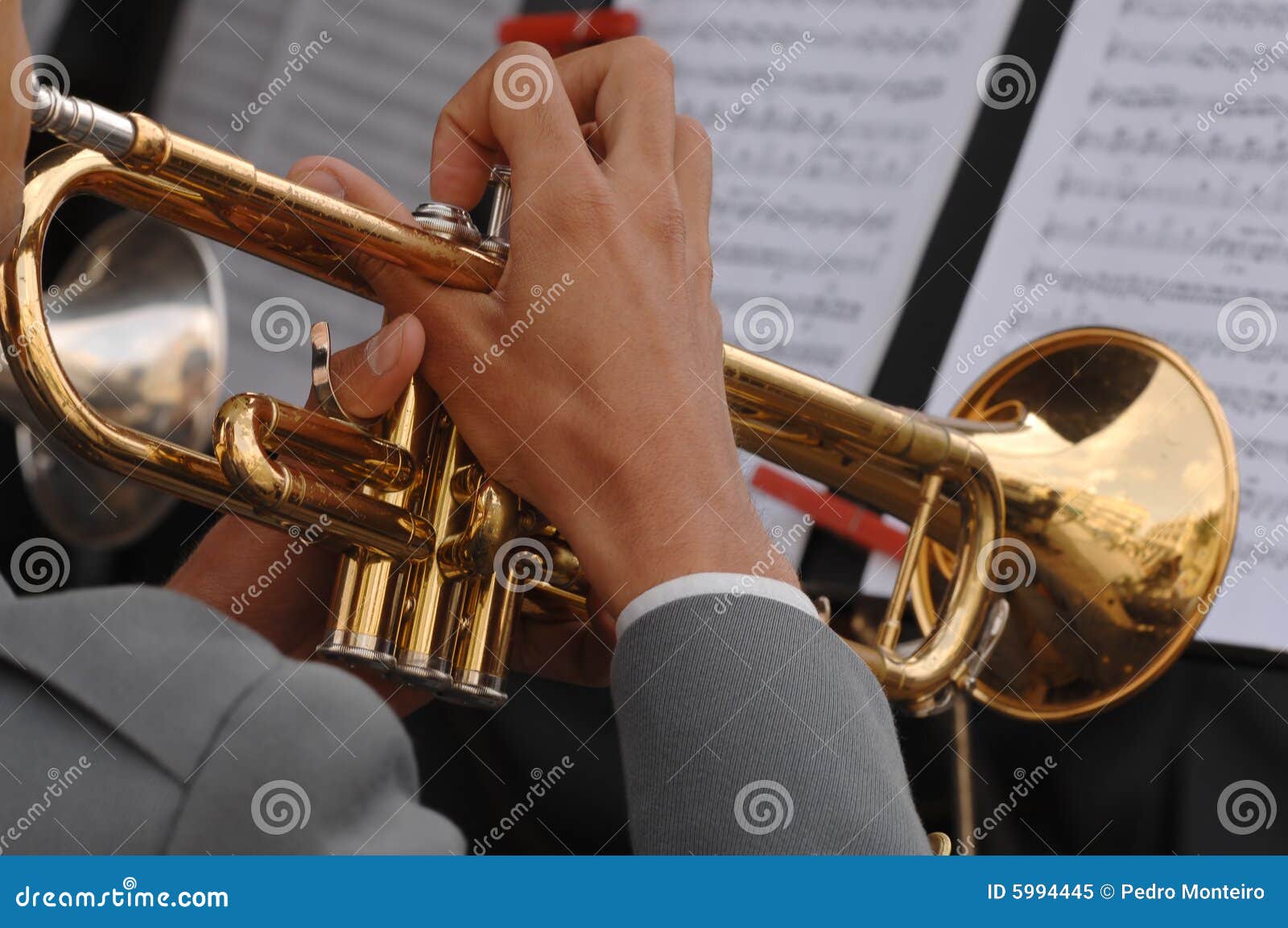 Trumpet close up stock image. Image of brass, hearing - 5994445