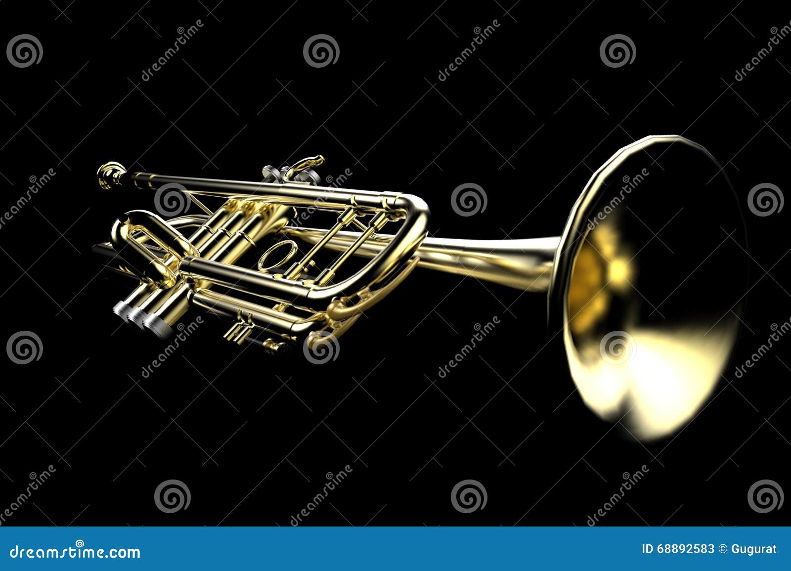 Trumpet Close-up stock image. Image of classical, people - 68892583