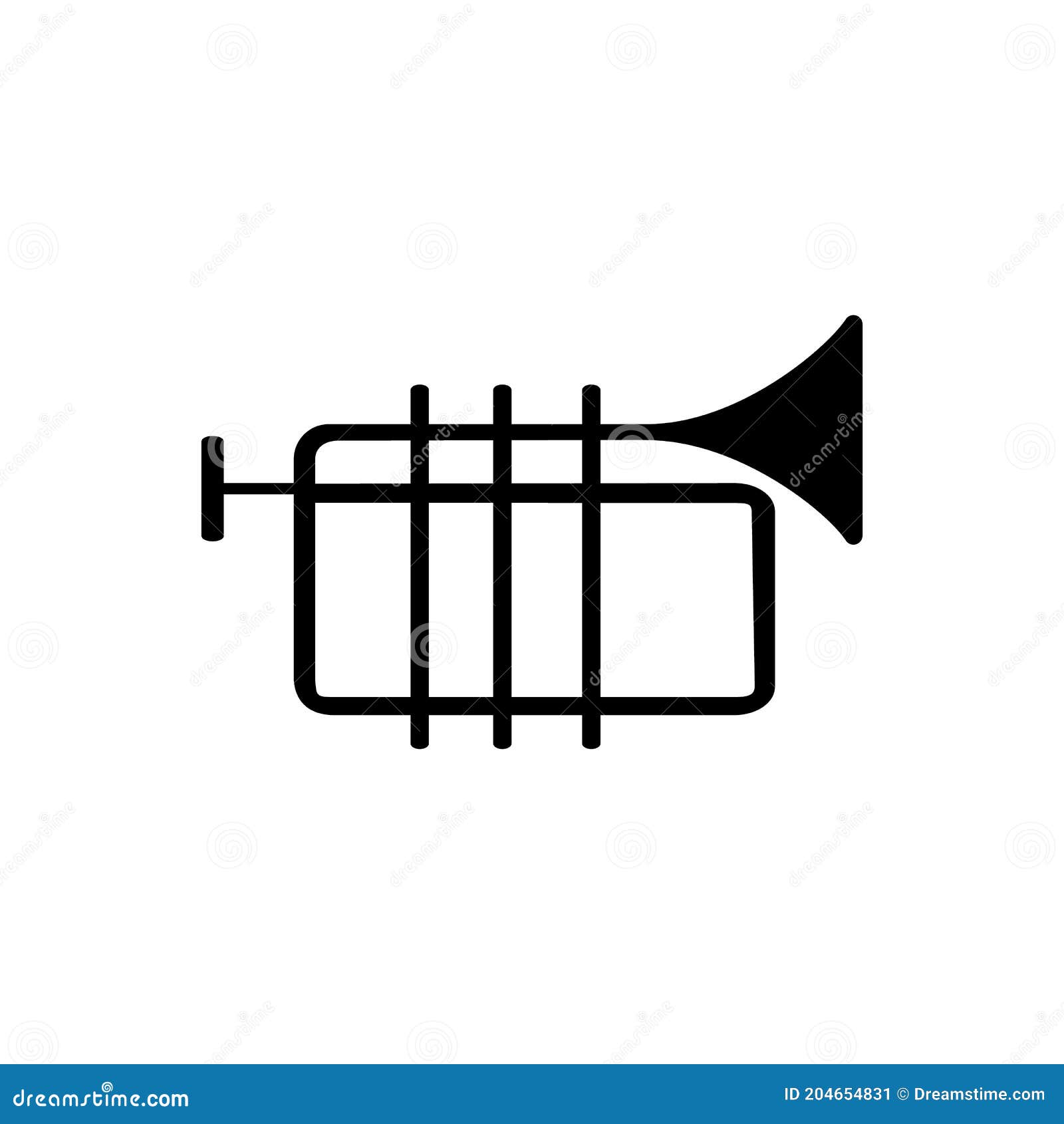 Trumpet Icon Element of Music Icon for Mobile Concept and Web Apps ...