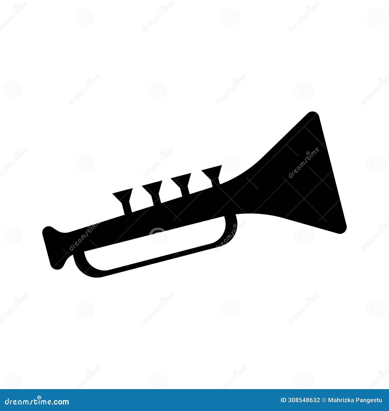 Trumpet logo stock vector. Illustration of music, orchestra - 308548632