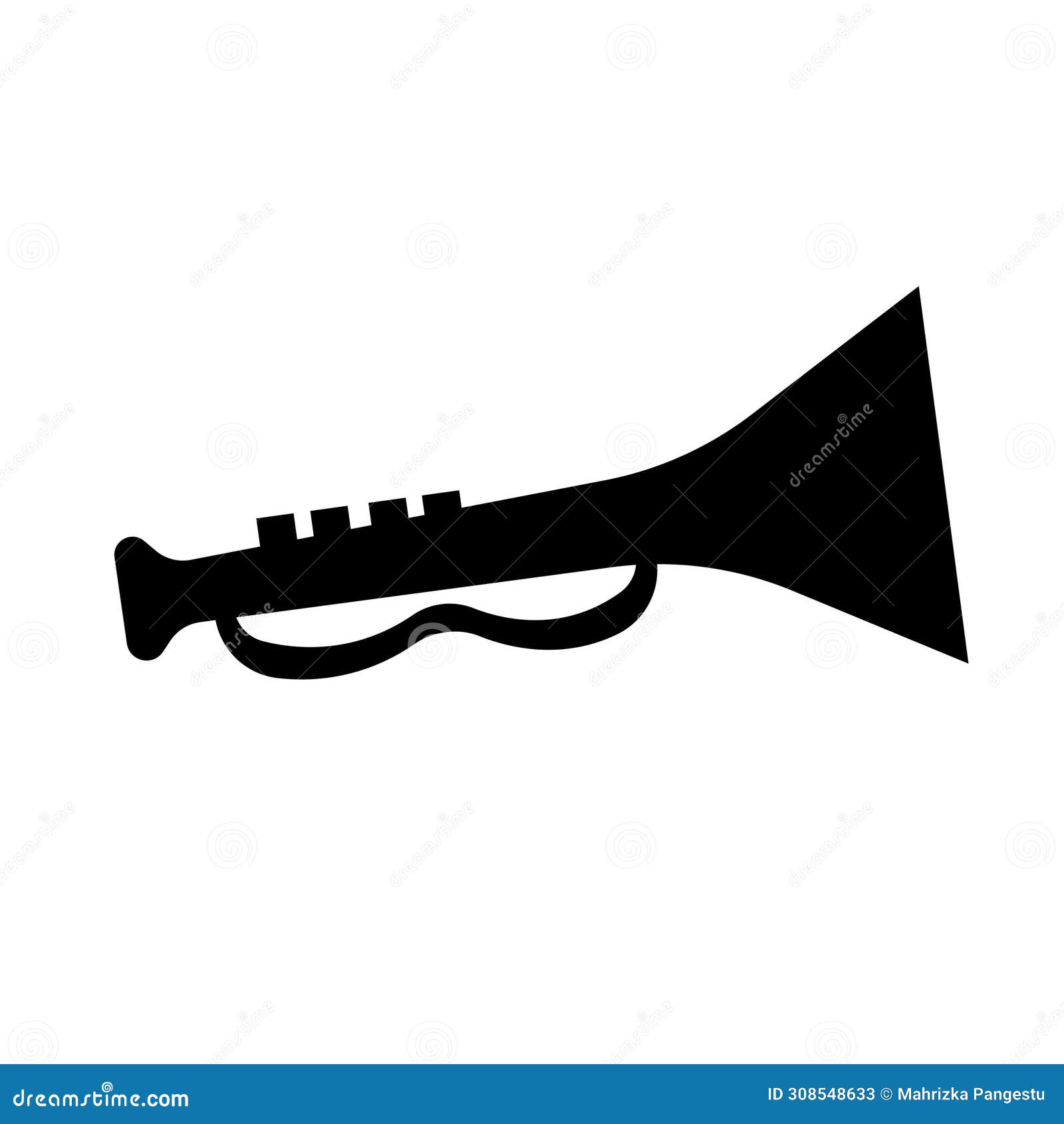 Trumpet logo stock vector. Illustration of audio, vector - 308548633