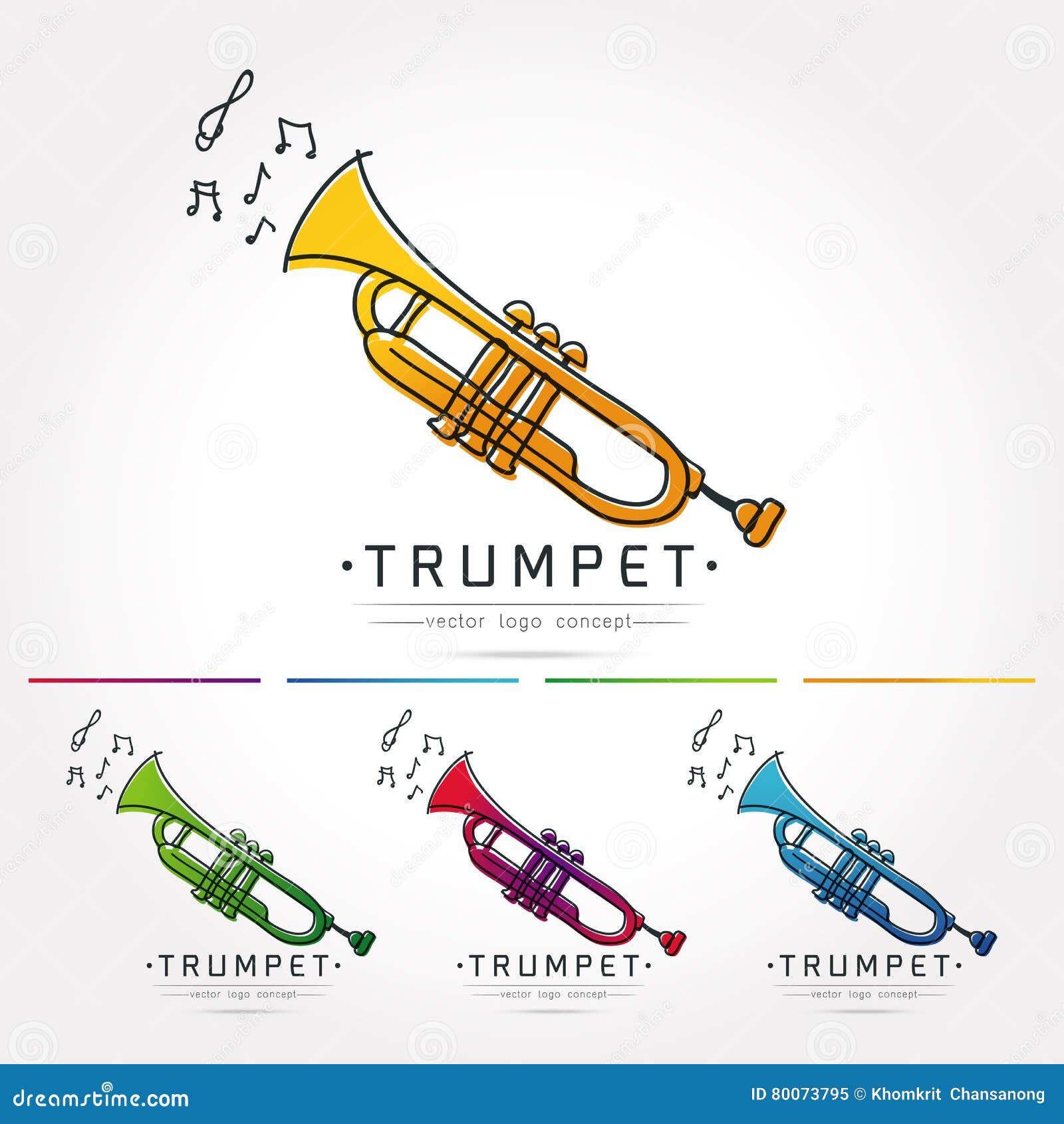 Trumpet logo vector stock vector. Illustration of orchestra - 80073795