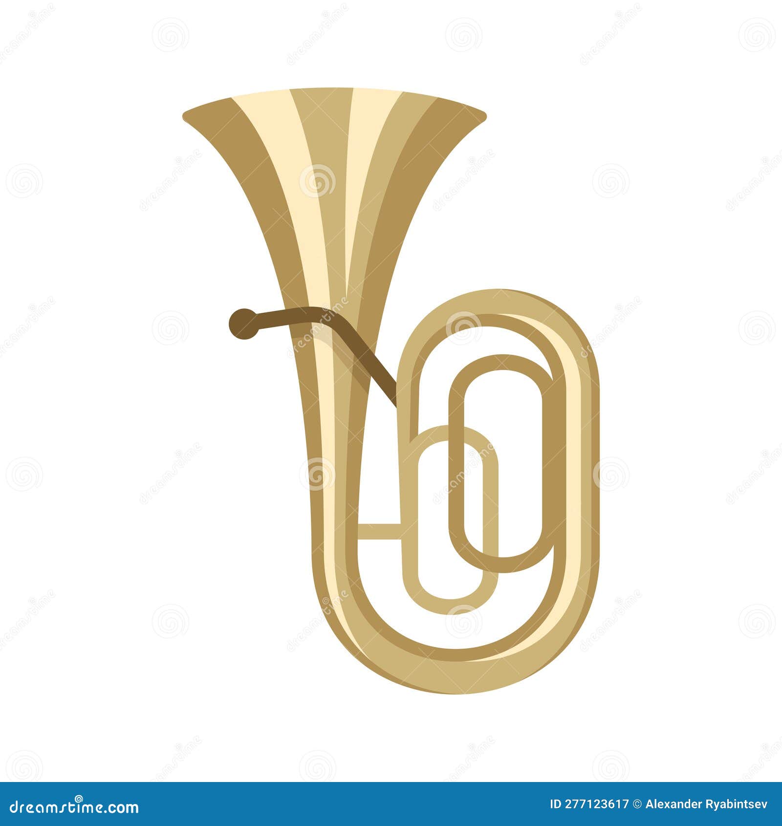 Trumpet Musical Instrument Vector Illustration. Classical Music ...