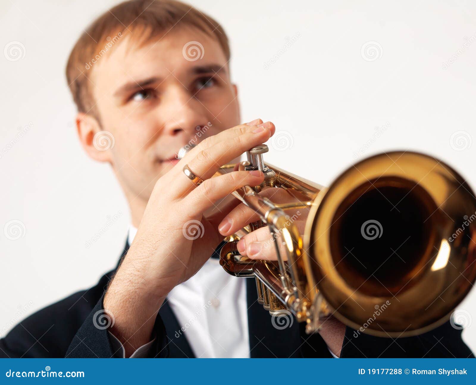Trumpet Player stock photo. Image of playing, people - 19177288