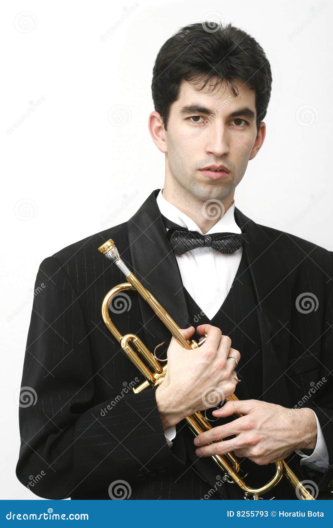 Trumpet player stock image. Image of jazz, mouthpiece - 8255793