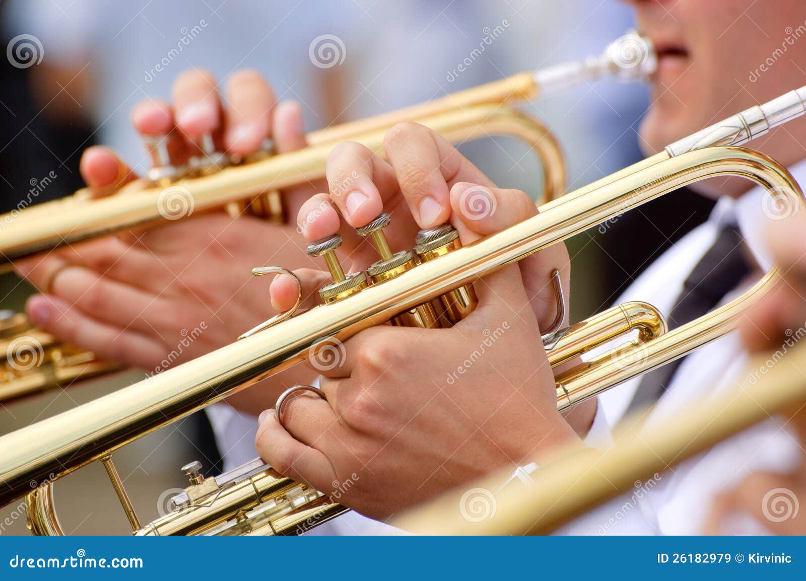 Trumpet theme stock image. Image of music, cornet, scene - 26182979