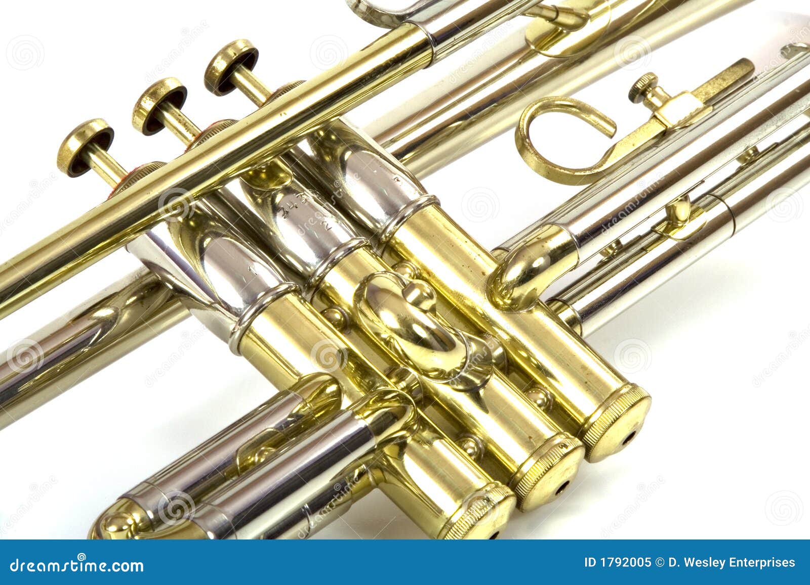 Trumpet Valves stock image. Image of isolated, trumpet - 1792005