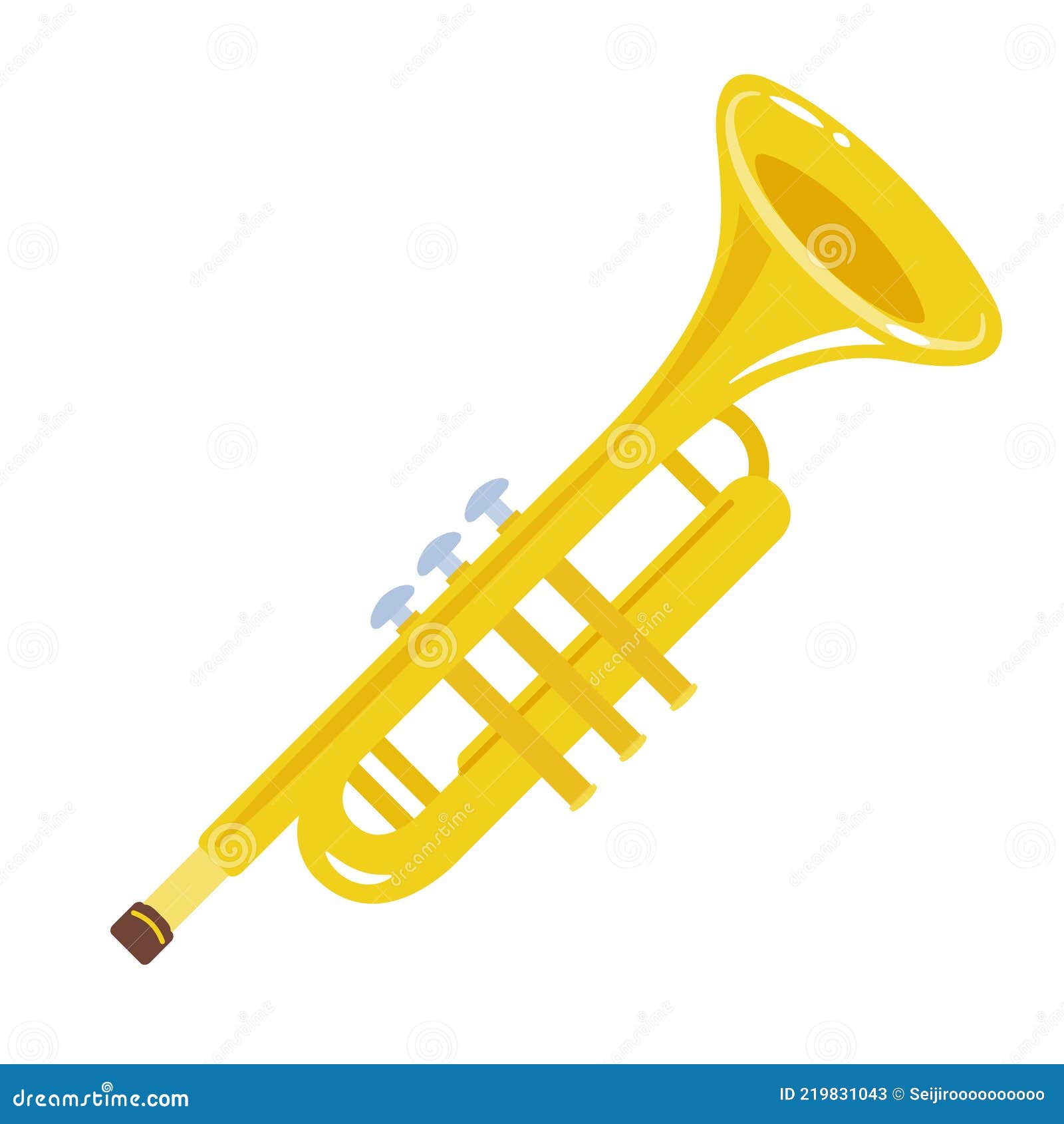 Trumpet stock vector. Illustration of graphic, music - 219831043