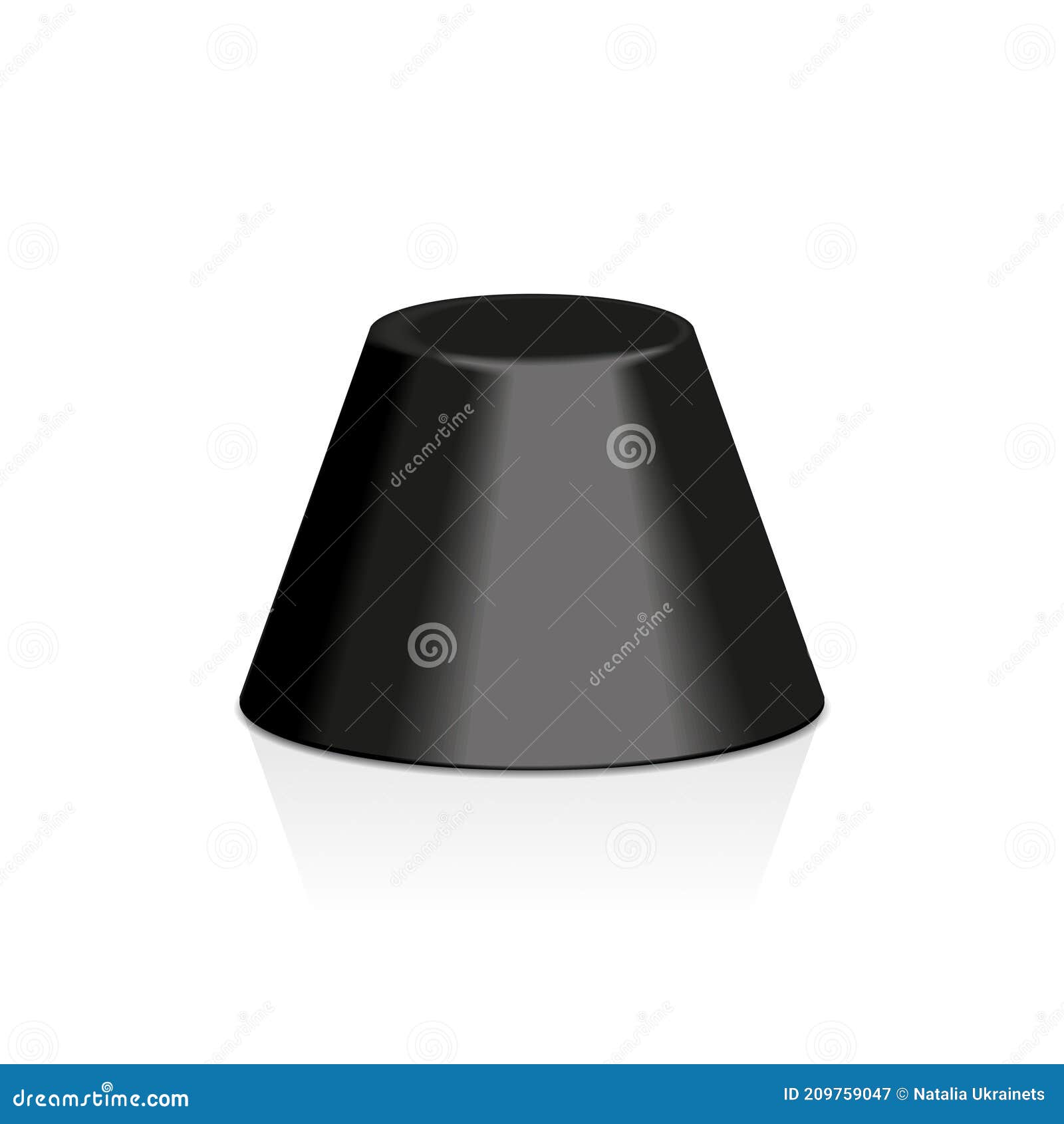 Truncated cone stock vector. Illustration of element - 209759047