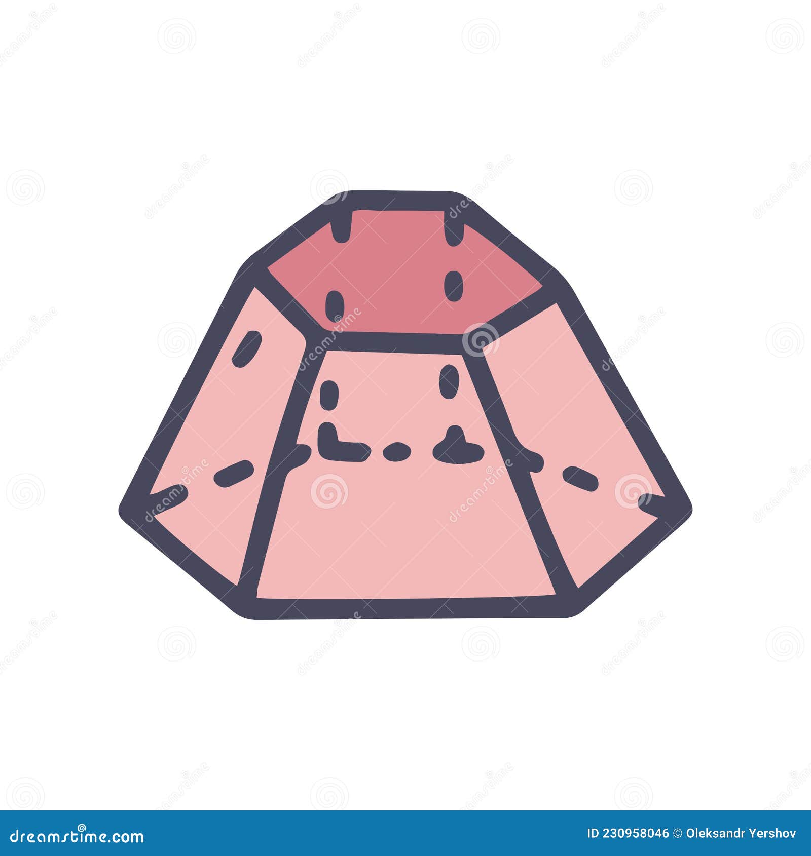 Truncated Hexagonal Pyramid Royalty-Free Cartoon | CartoonDealer.com ...