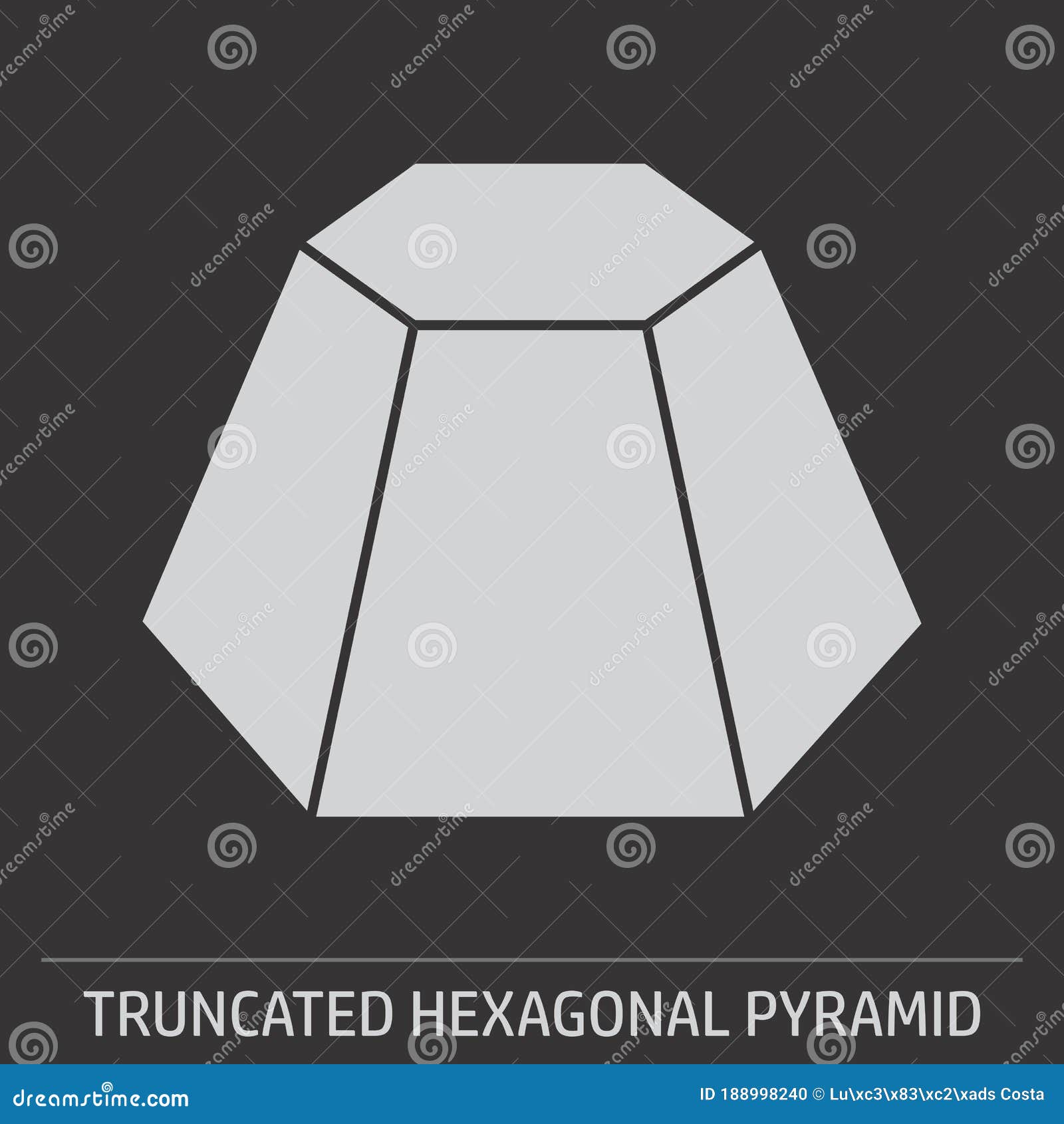 Truncated Hexagonal Pyramid Royalty-Free Cartoon | CartoonDealer.com ...