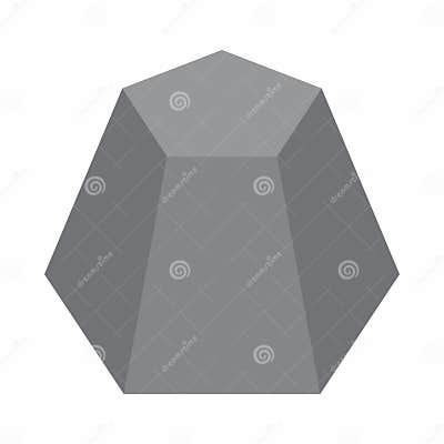 Truncated Pentagonal Pyramid Illustration Stock Vector - Illustration ...