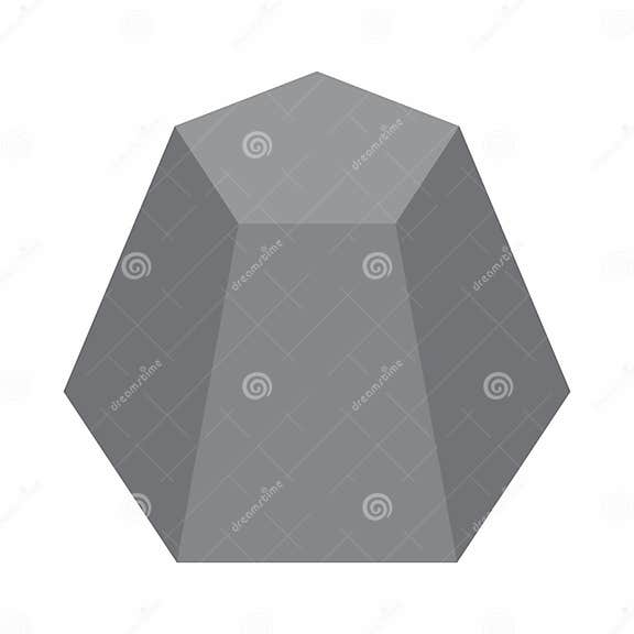 Truncated Pentagonal Pyramid Illustration Stock Vector - Illustration ...