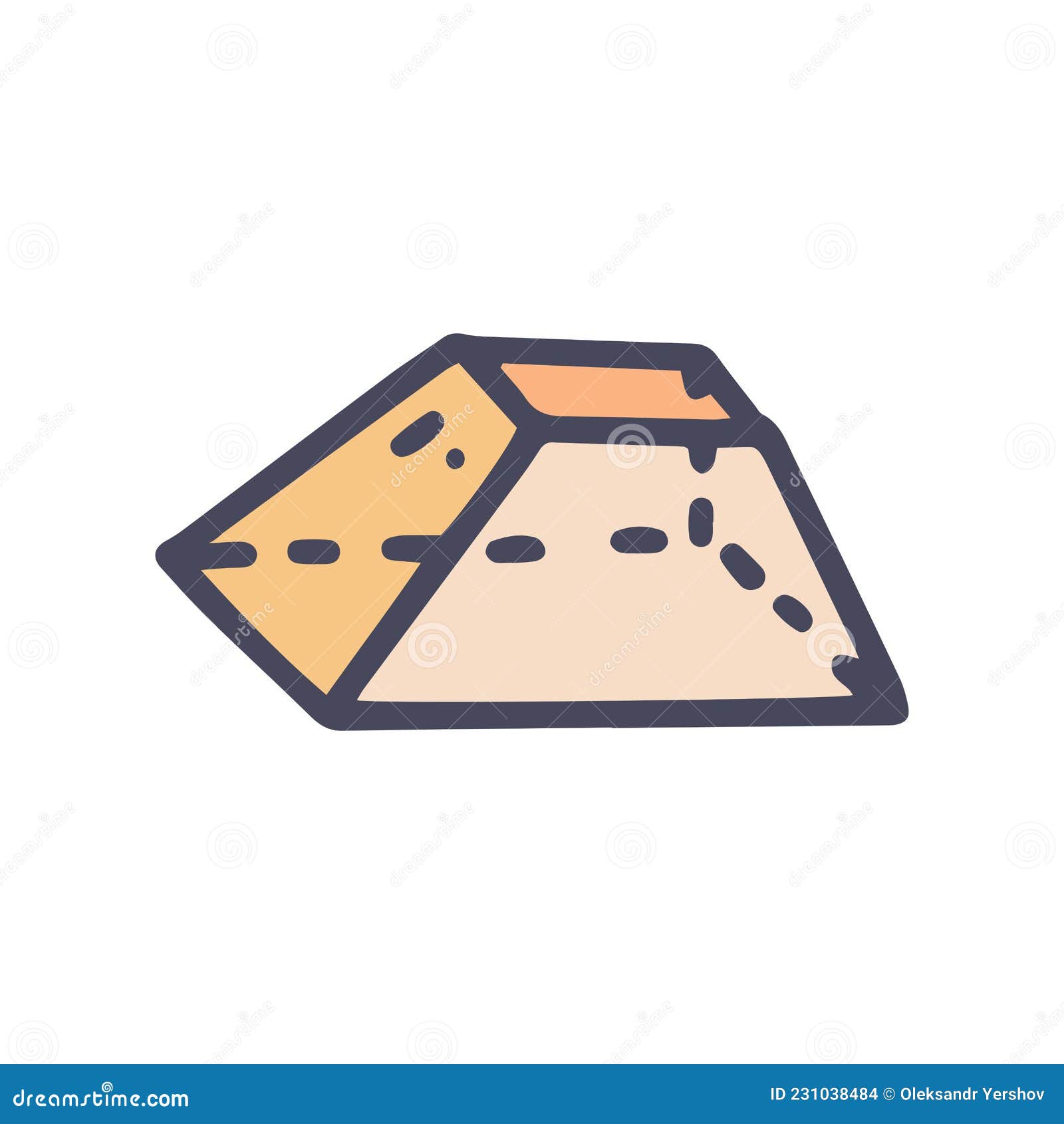 Pyramid With Color Levels, Pyramid Chart. 3d Rendering Royalty-Free ...