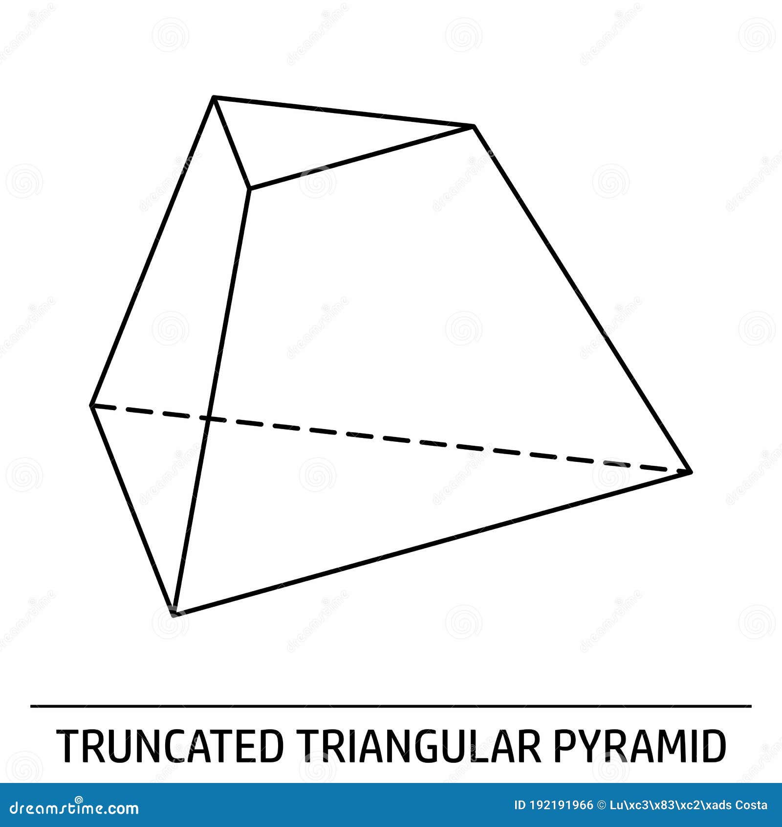 Triangular Pyramid Outline Icon Cartoon Vector | CartoonDealer.com ...