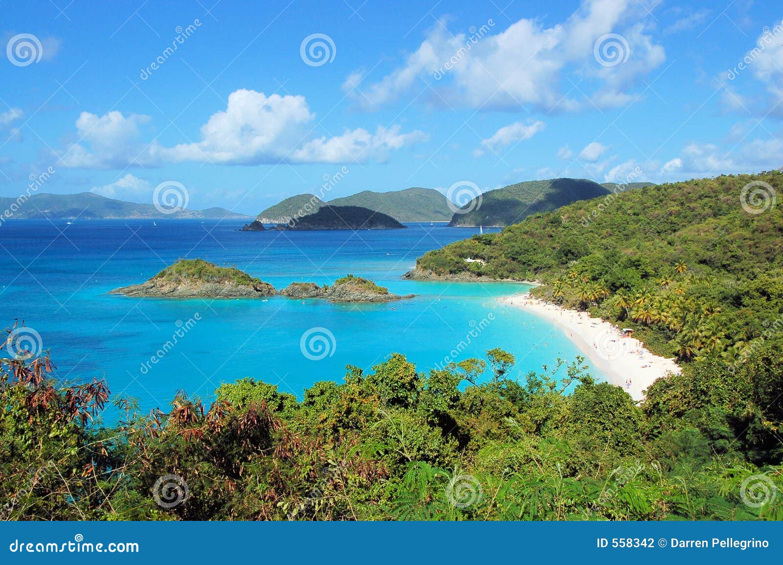 Trunk Bay 2 stock photo. Image of view, virgin, blue, beauty - 558342