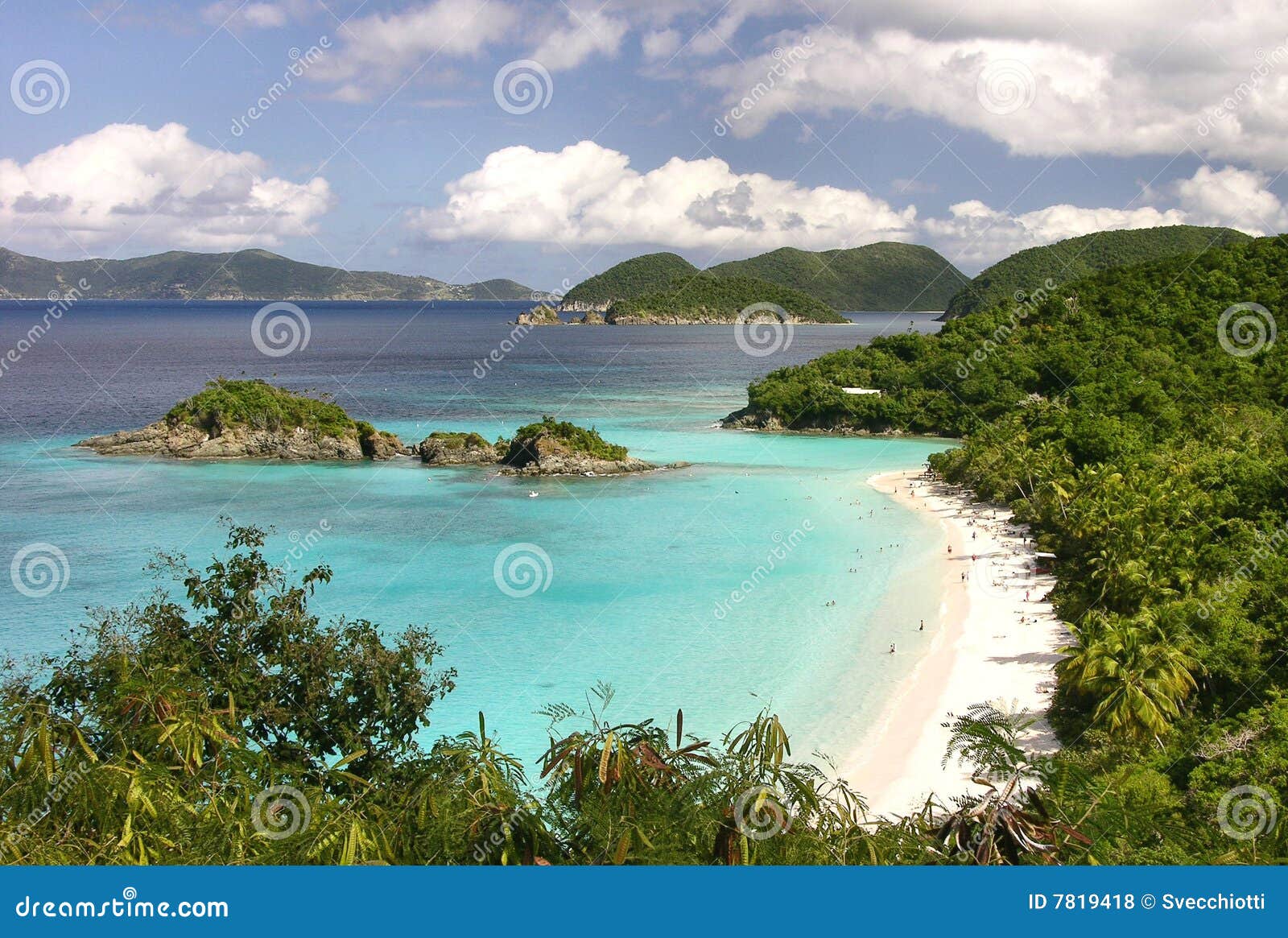 Trunk Bay, St. John stock photo. Image of cays, landscape - 7819418