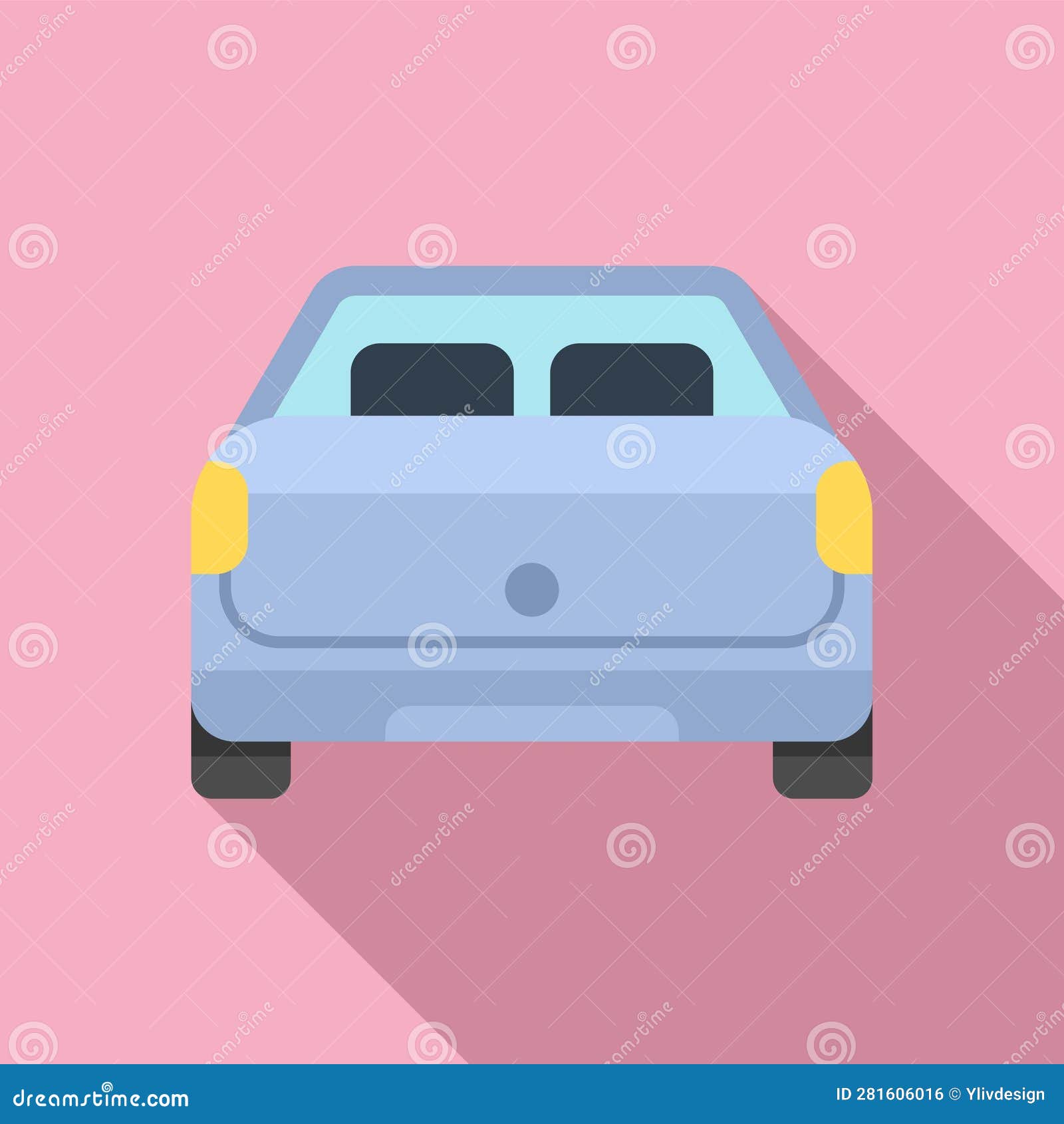 Trunk Door Icon Flat Vector. Open Car Stock Vector - Illustration of ...