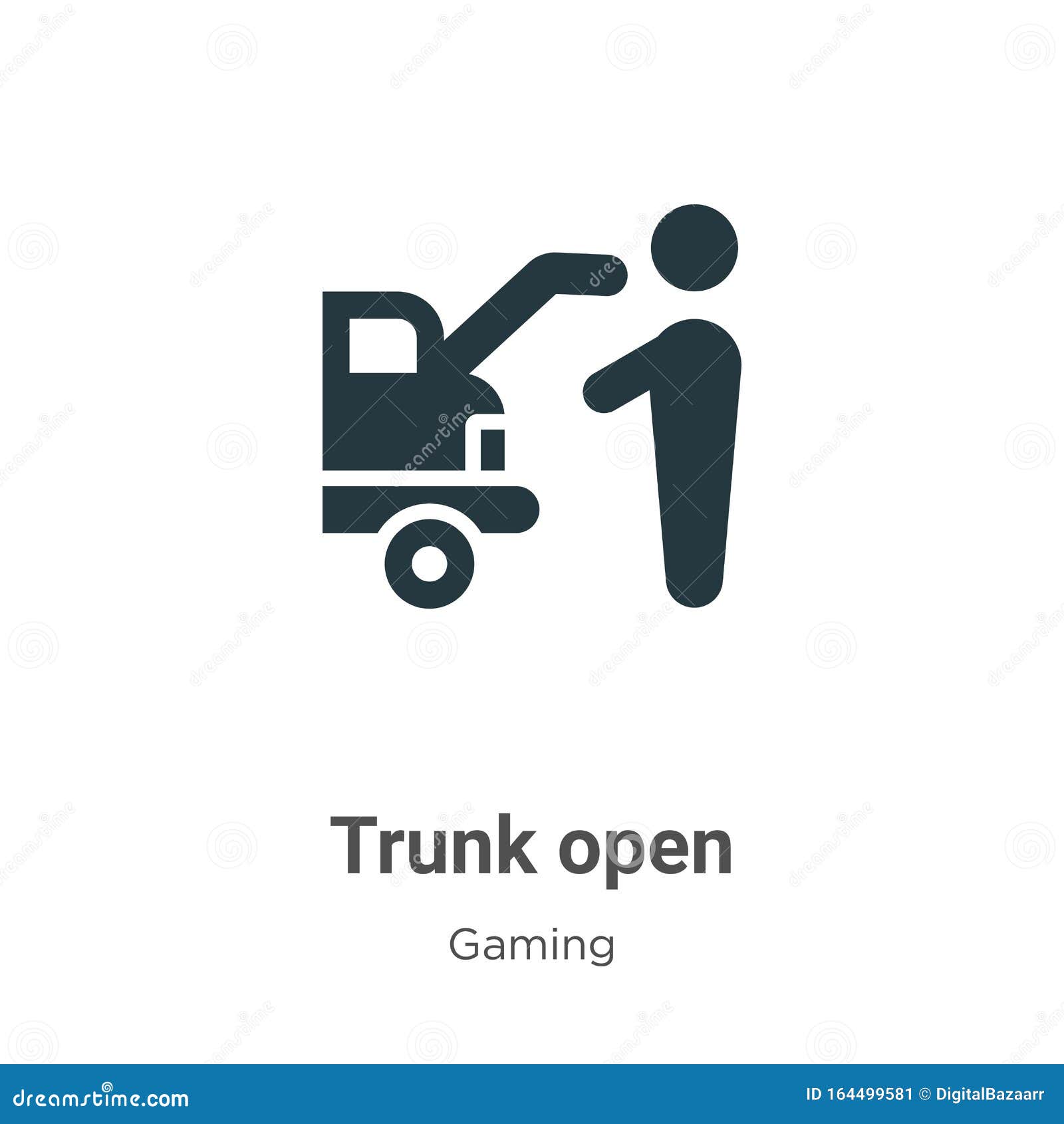 Trunk Open Icon Vector Isolated On White Background, Trunk Open Sign ...