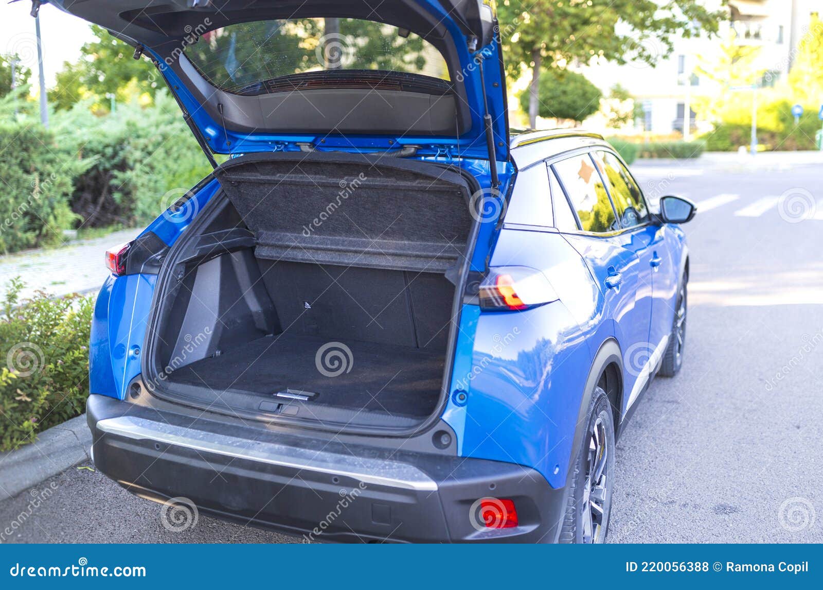 Trunk Peugeot 2008 editorial stock photo. Image of vehicle - 220056388
