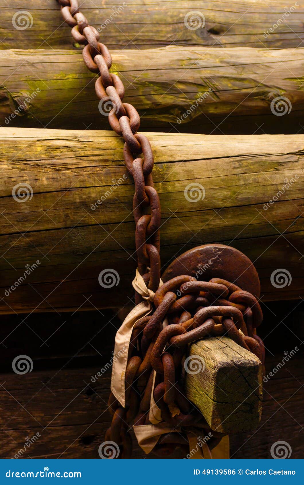 Trunks and Chain stock photo. Image of heavy, construction - 49139586