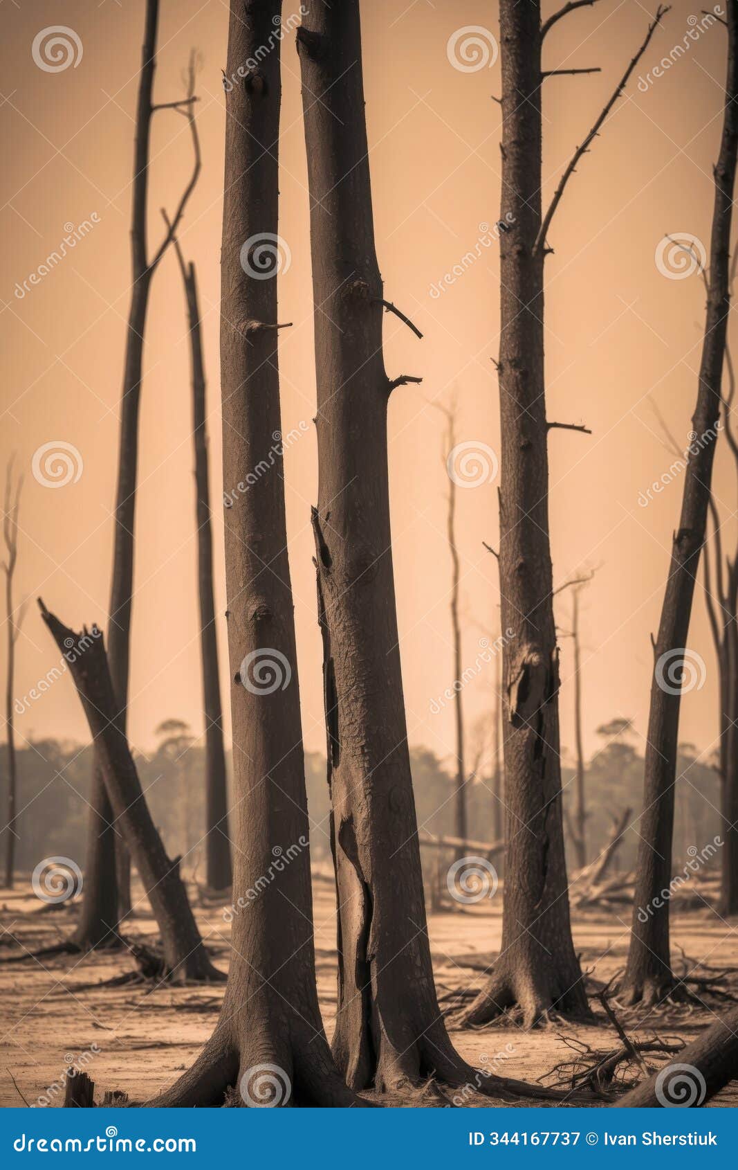 Trunks of Trees after Deforestation As Background. Stock Image - Image ...