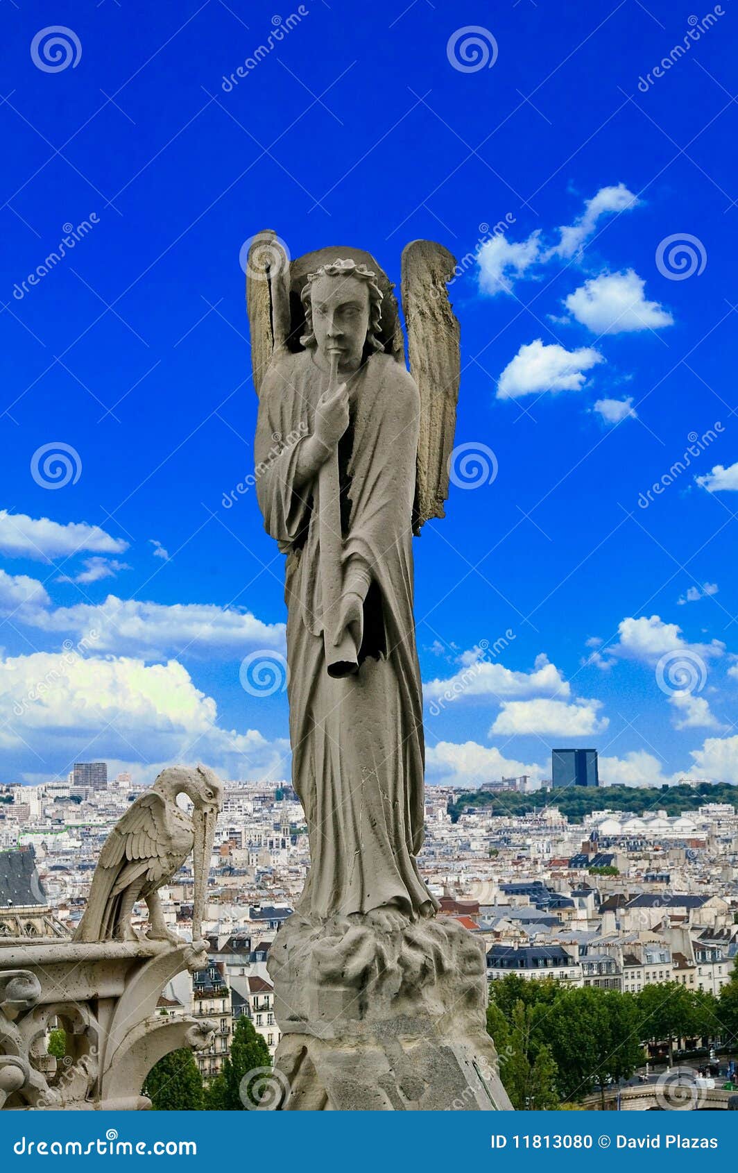 Trupet angel stock photo. Image of music, stone, gargoyles - 11813080