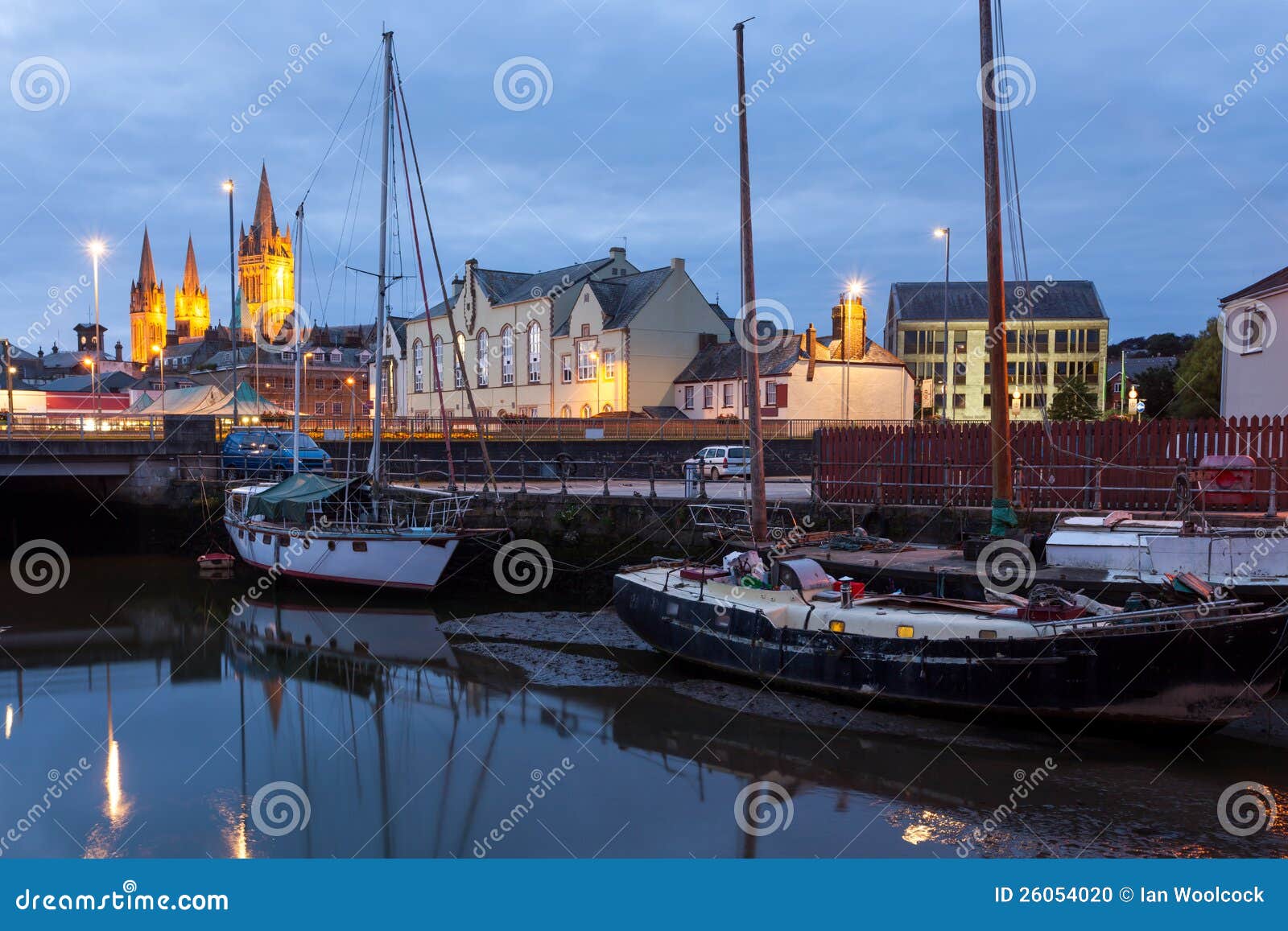 Truro stock photo. Image of truro, boat, cities, riverside - 26054020