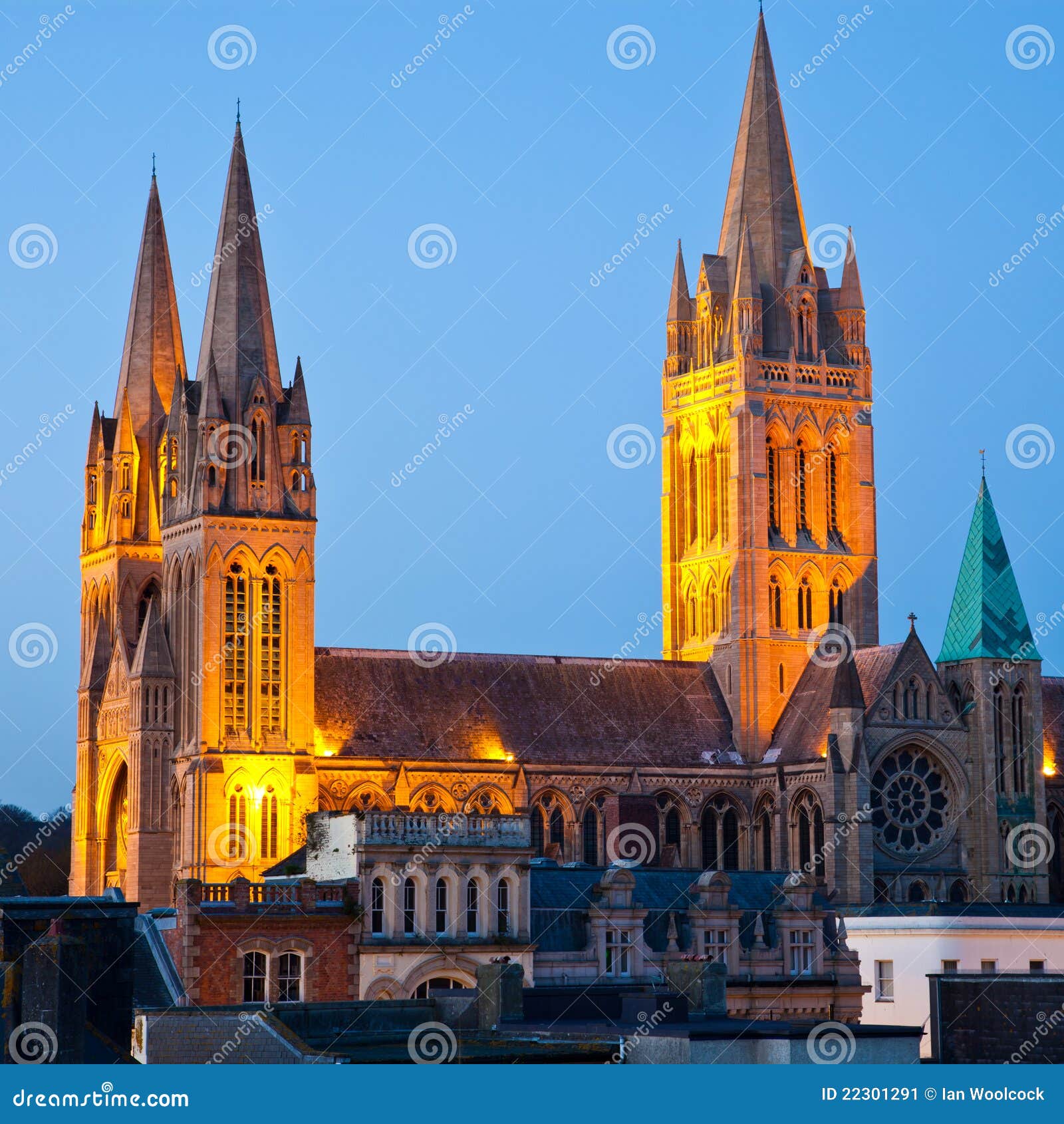 Truro Cathedral stock image. Image of england, buildings - 22301291